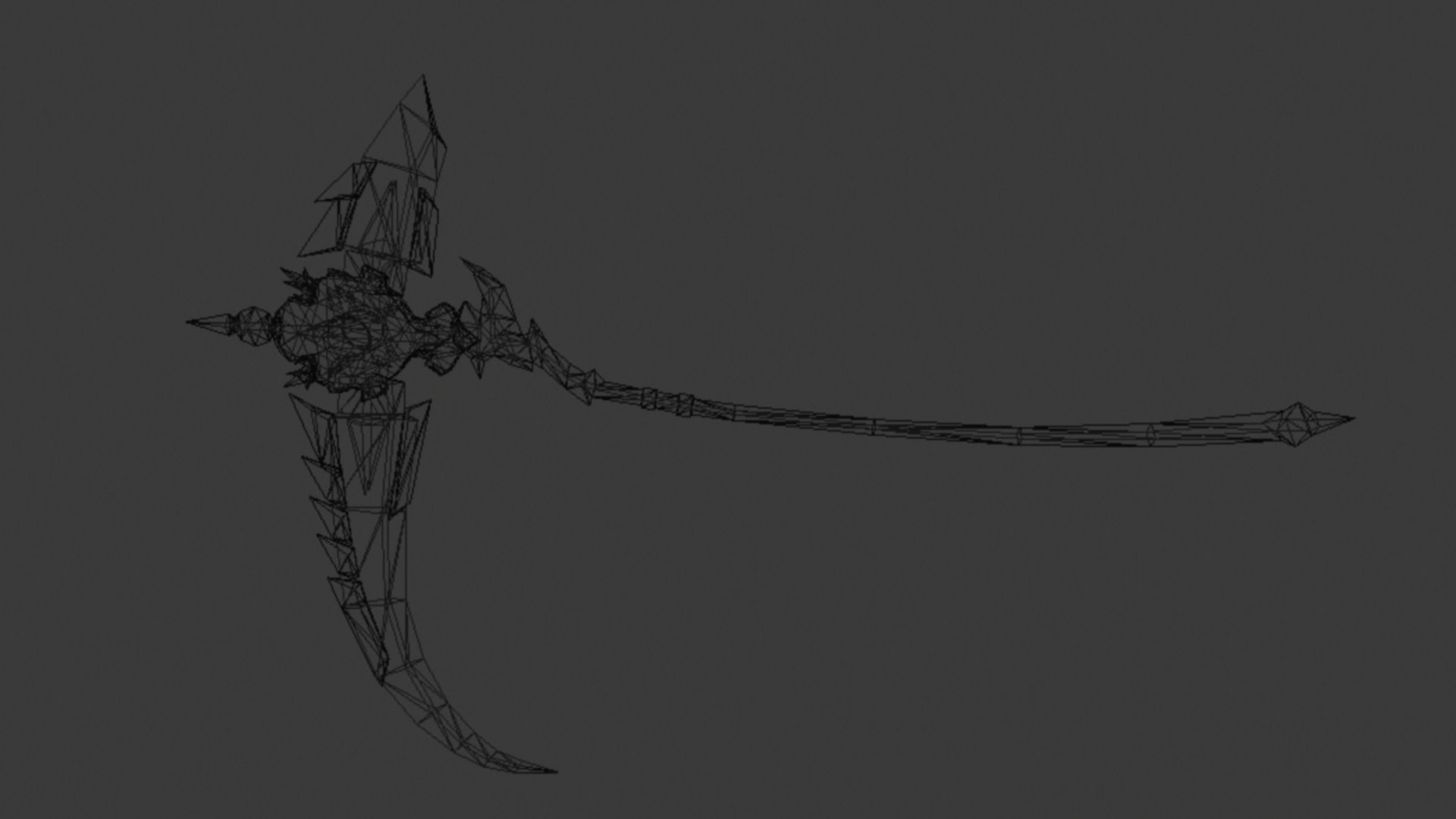 3D model Futuristic Scythe VR / AR / low-poly | CGTrader