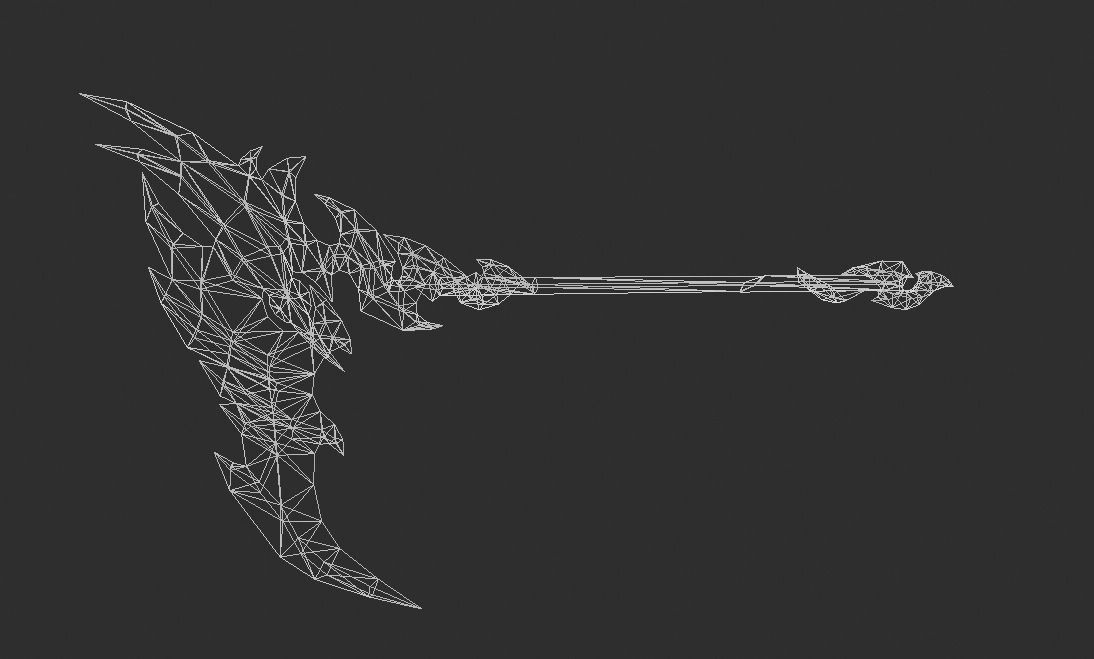 3D model Futuristic Scythe VR / AR / low-poly | CGTrader