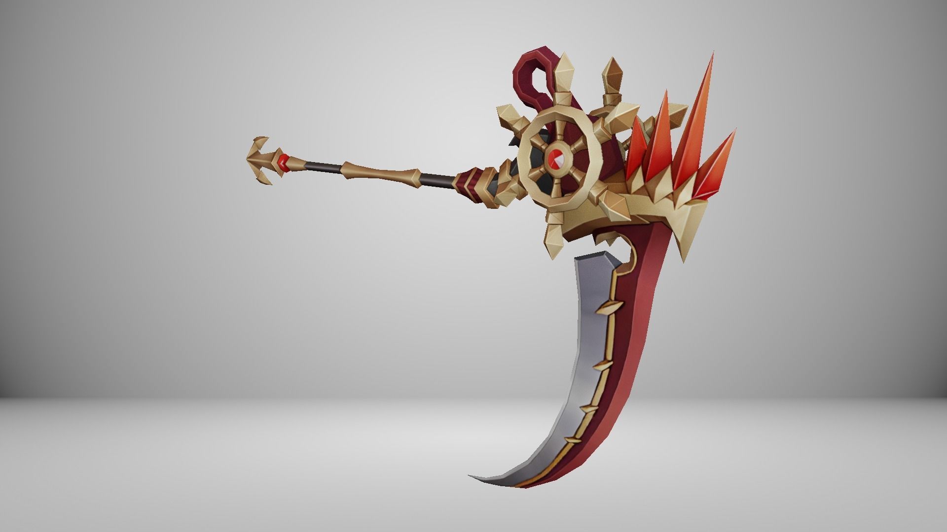 3D model Futuristic Scythe VR / AR / low-poly | CGTrader