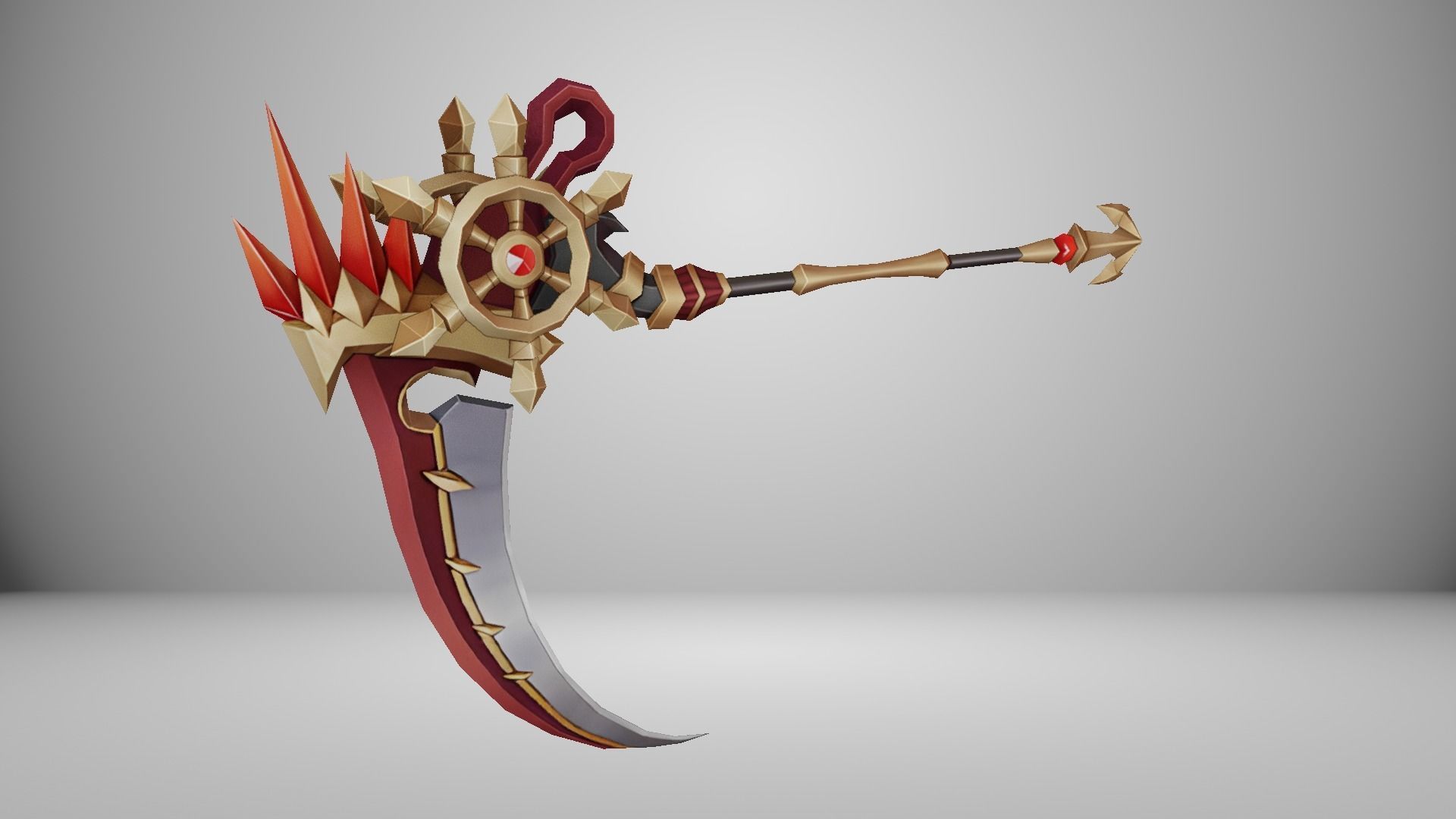3D model Futuristic Scythe VR / AR / low-poly | CGTrader