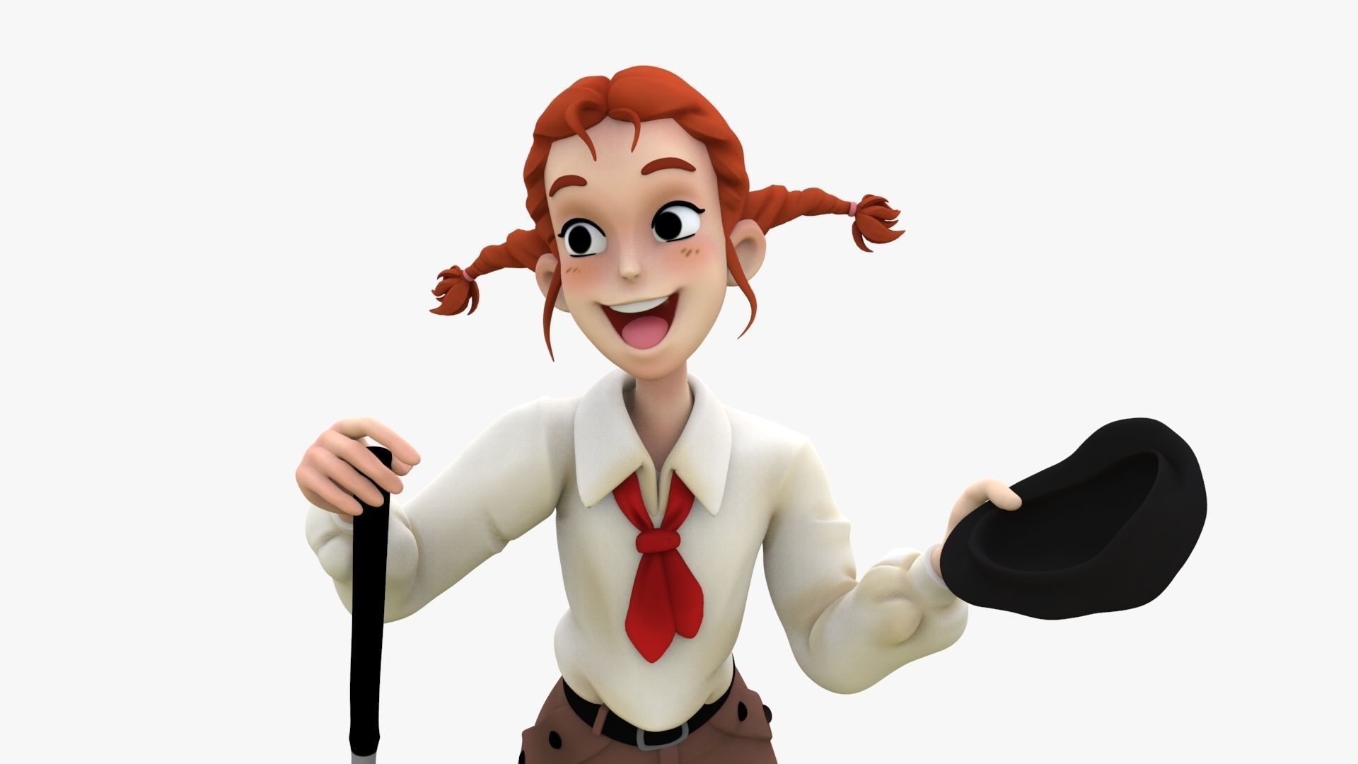 Judy Abbott Cartoon Figurine Character 3D Model 3D model | CGTrader