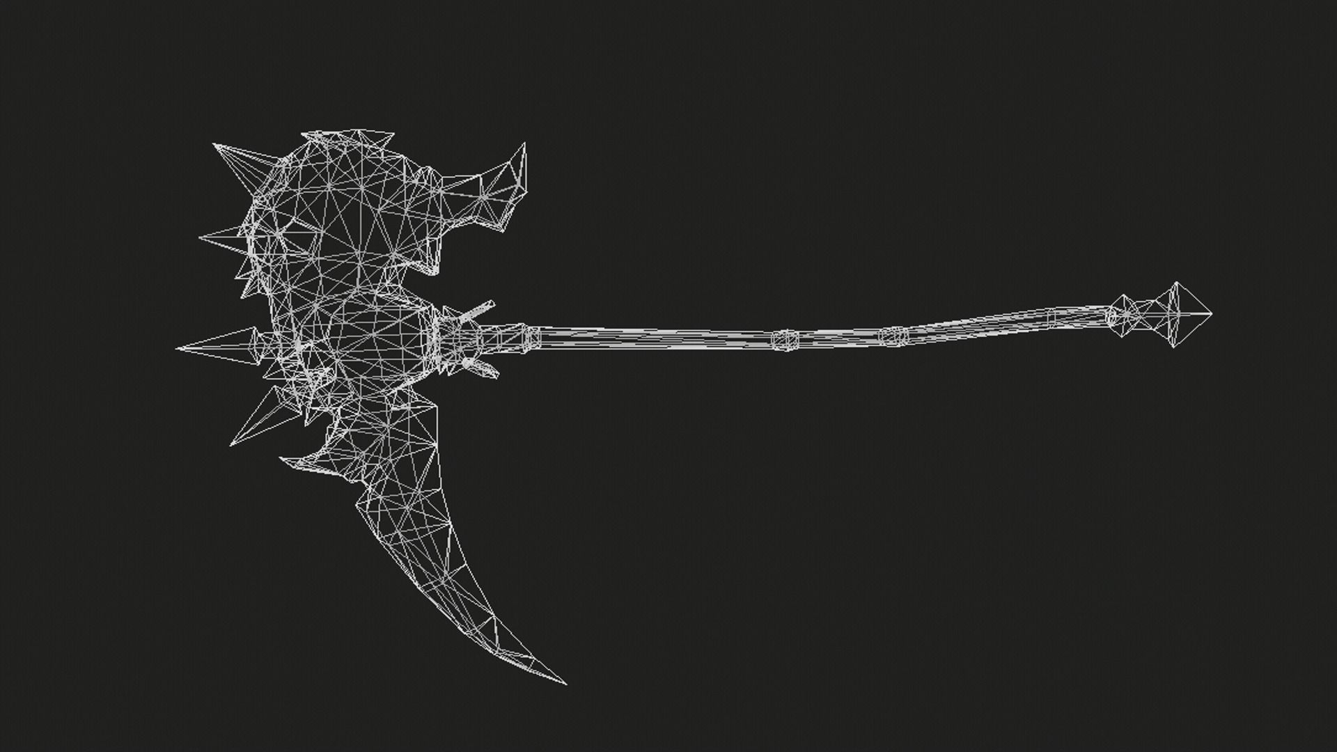 3D model Futuristic Scythe VR / AR / low-poly | CGTrader