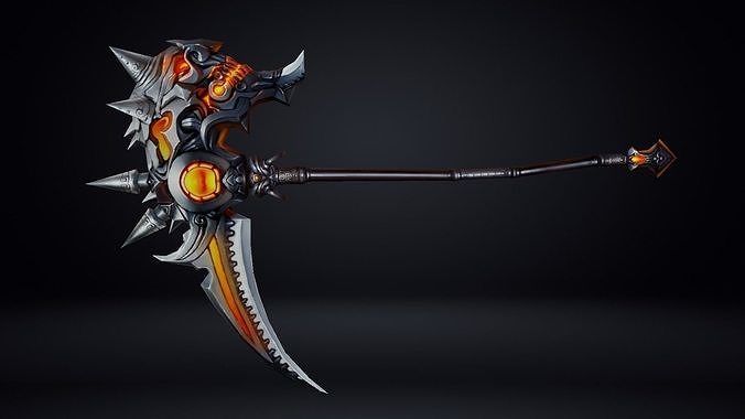 3D model Futuristic Scythe VR / AR / low-poly | CGTrader