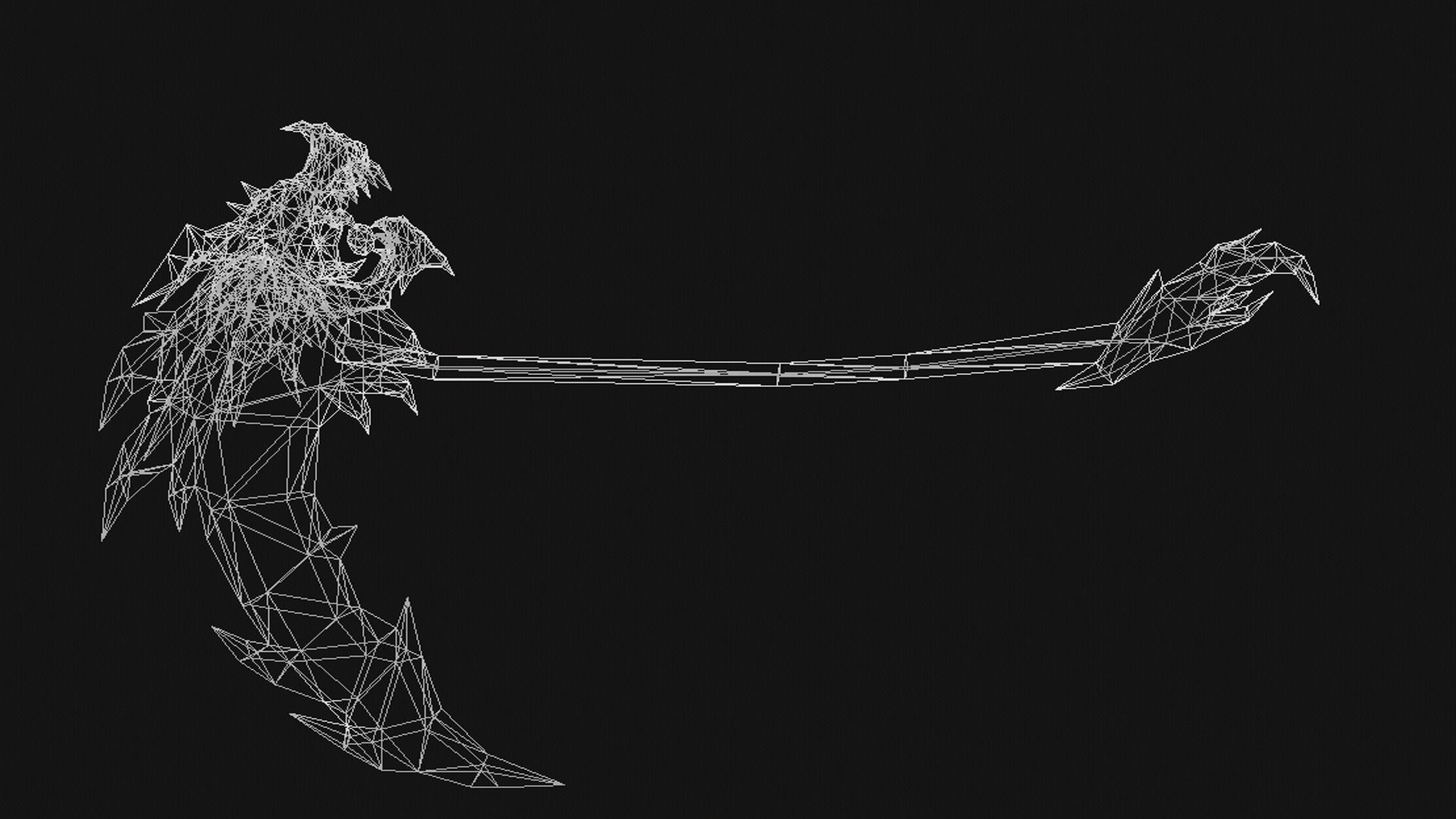 3D model Futuristic Scythe VR / AR / low-poly | CGTrader