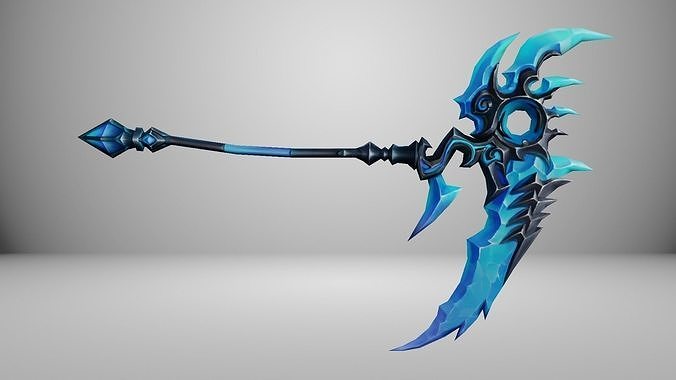 3D model Ice Scythe VR / AR / low-poly | CGTrader