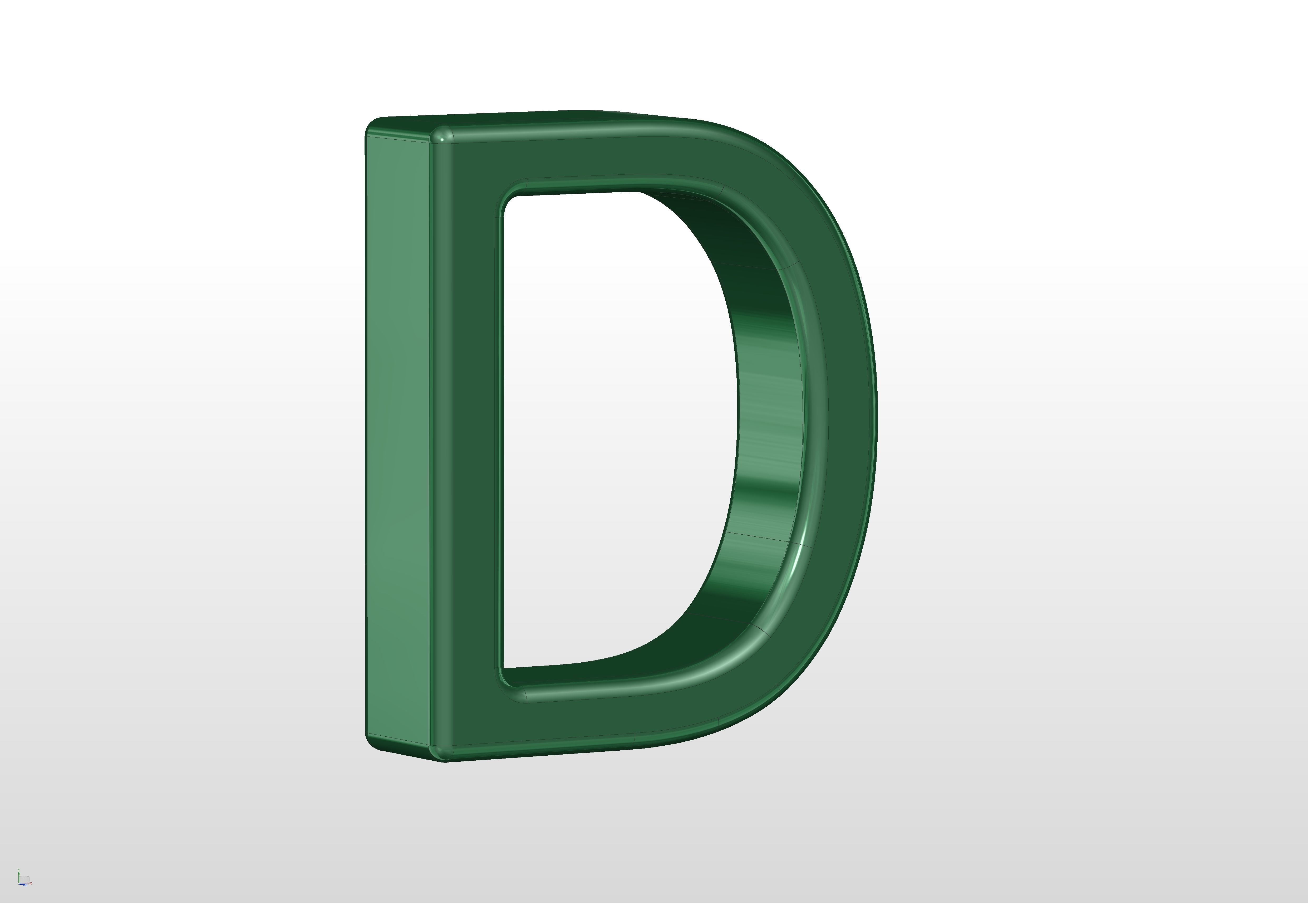 3D printable alphabet models 3D model 3D printable | CGTrader