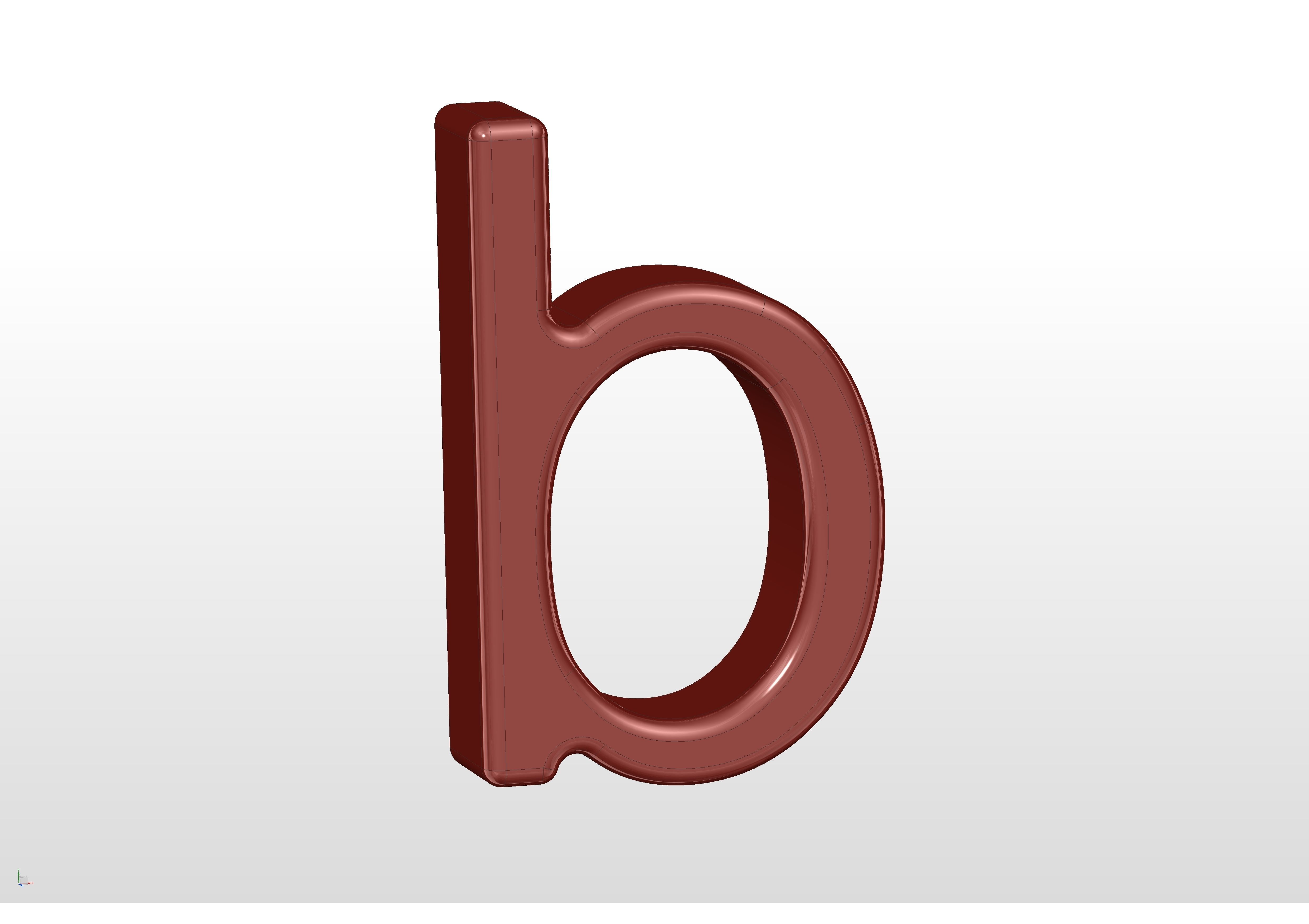 3D printable alphabet models 3D model 3D printable | CGTrader