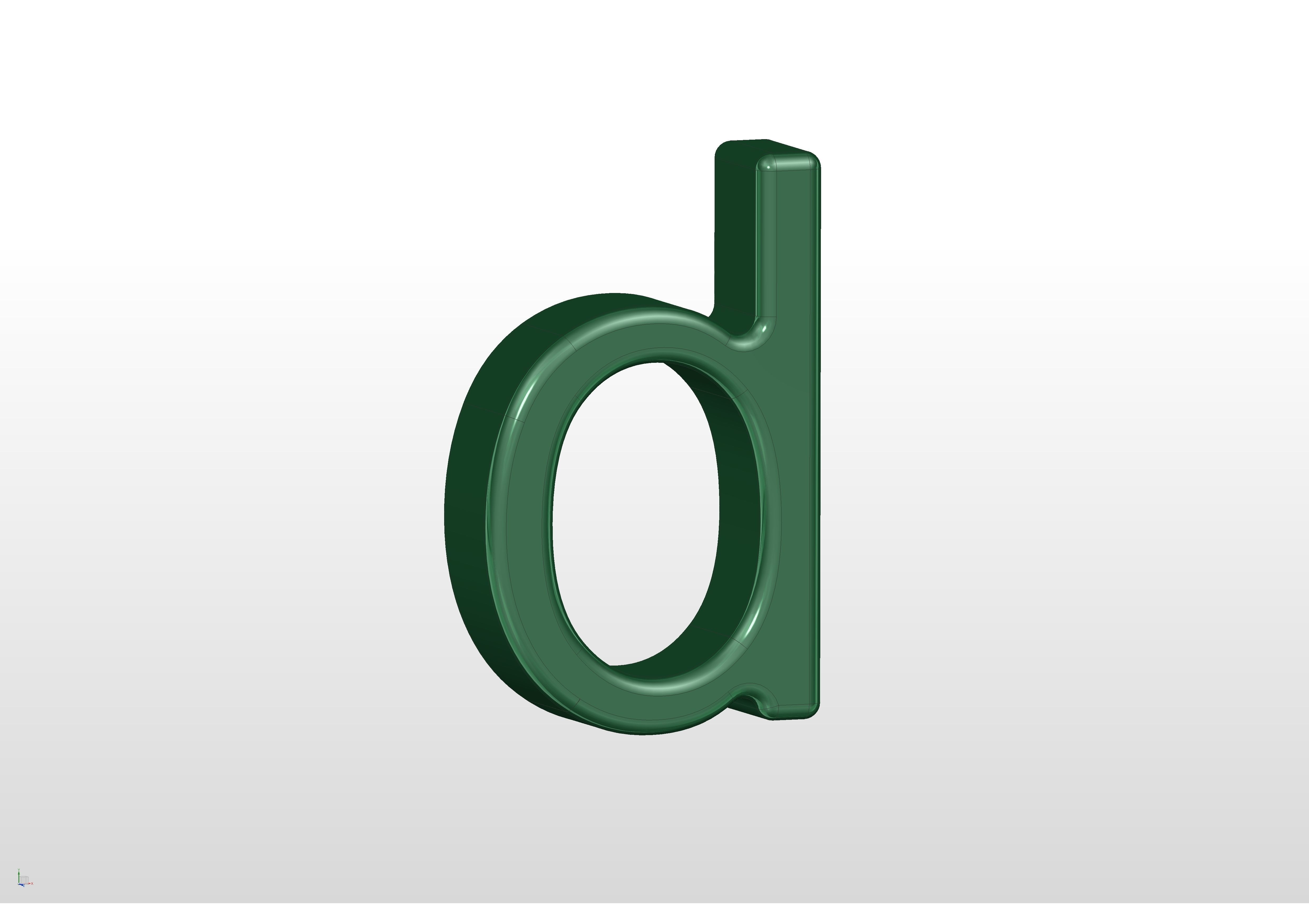 3D printable alphabet models 3D model 3D printable | CGTrader