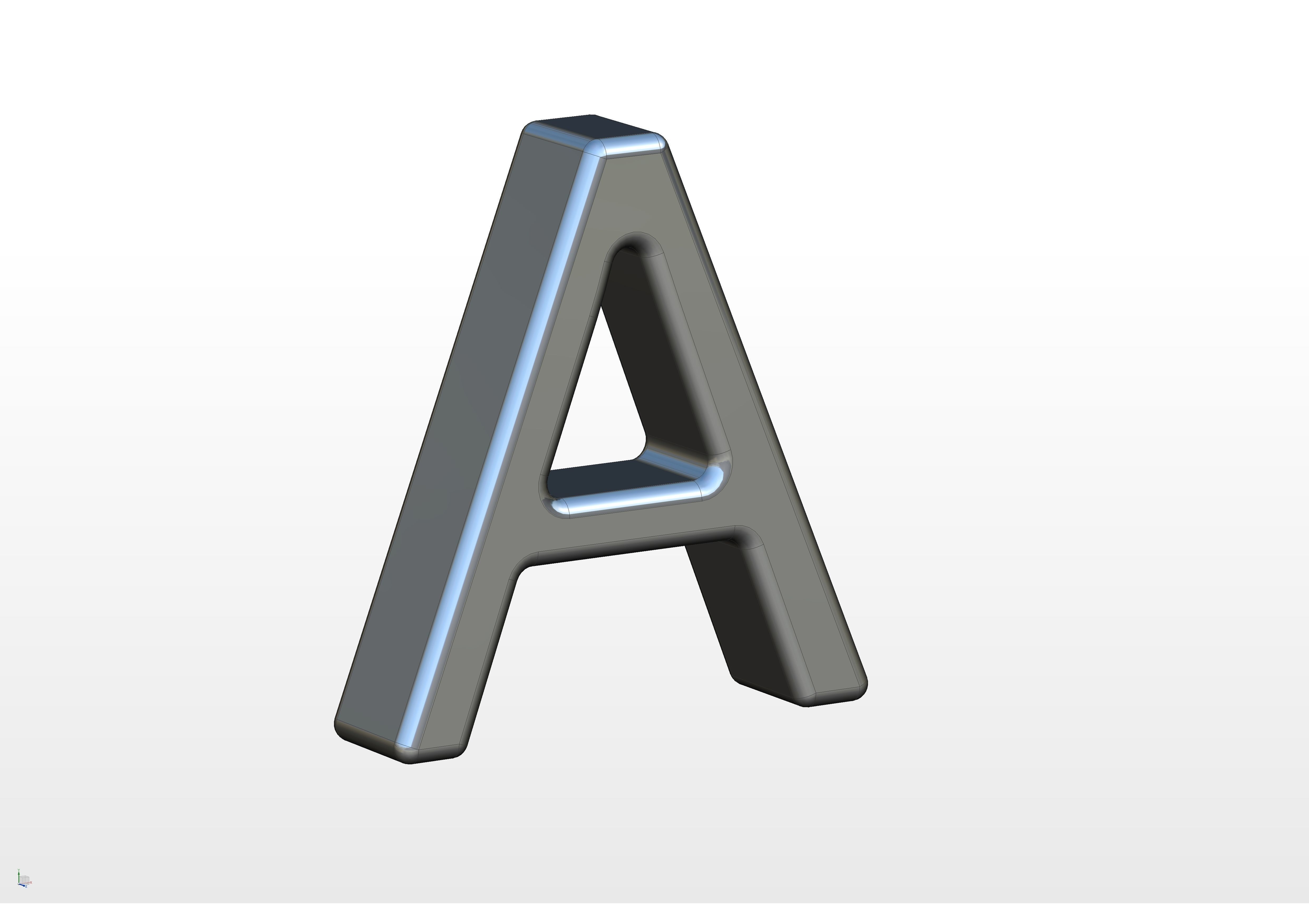 3D printable alphabet models 3D model 3D printable | CGTrader