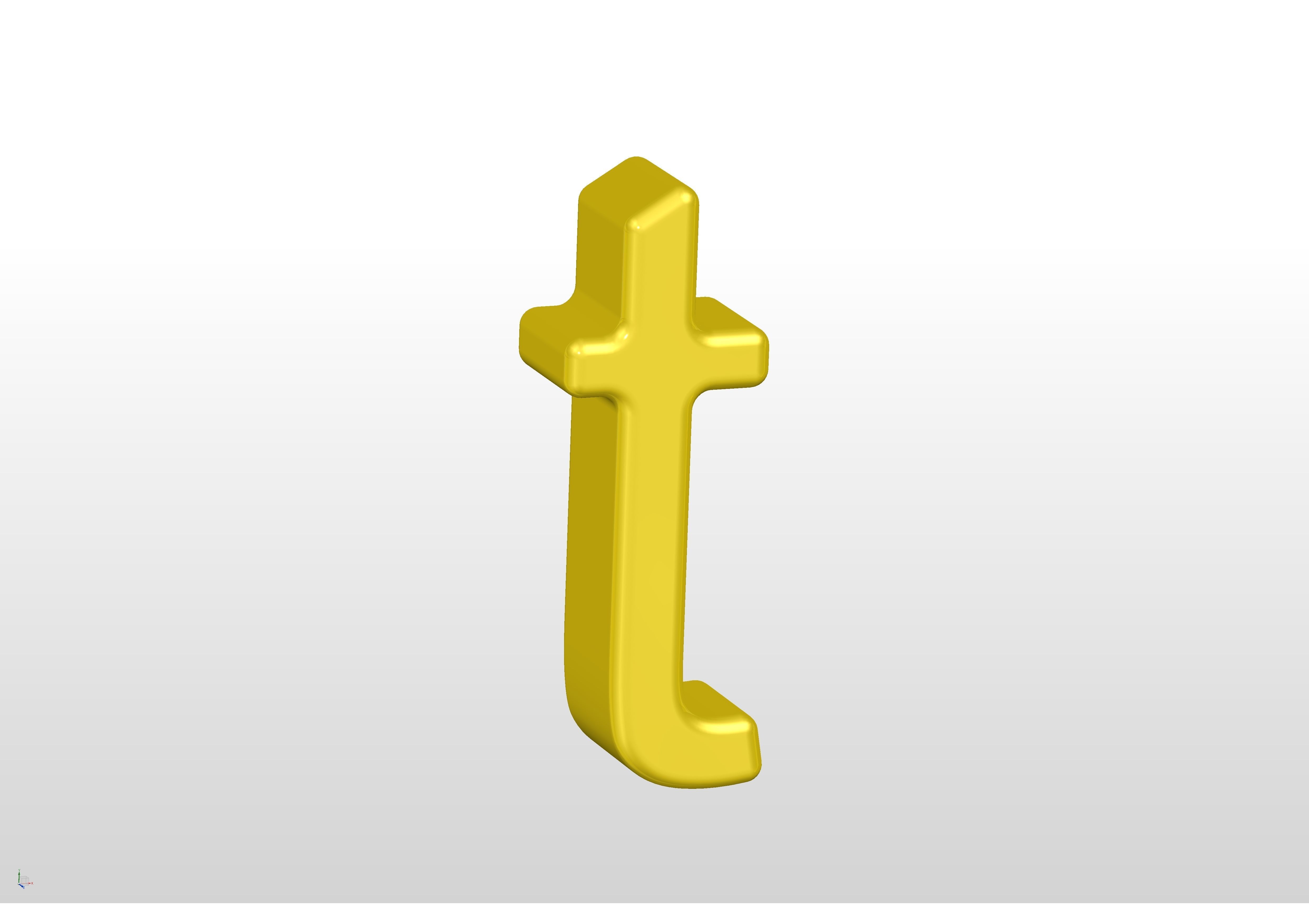 3D printable alphabet models 3D model 3D printable | CGTrader