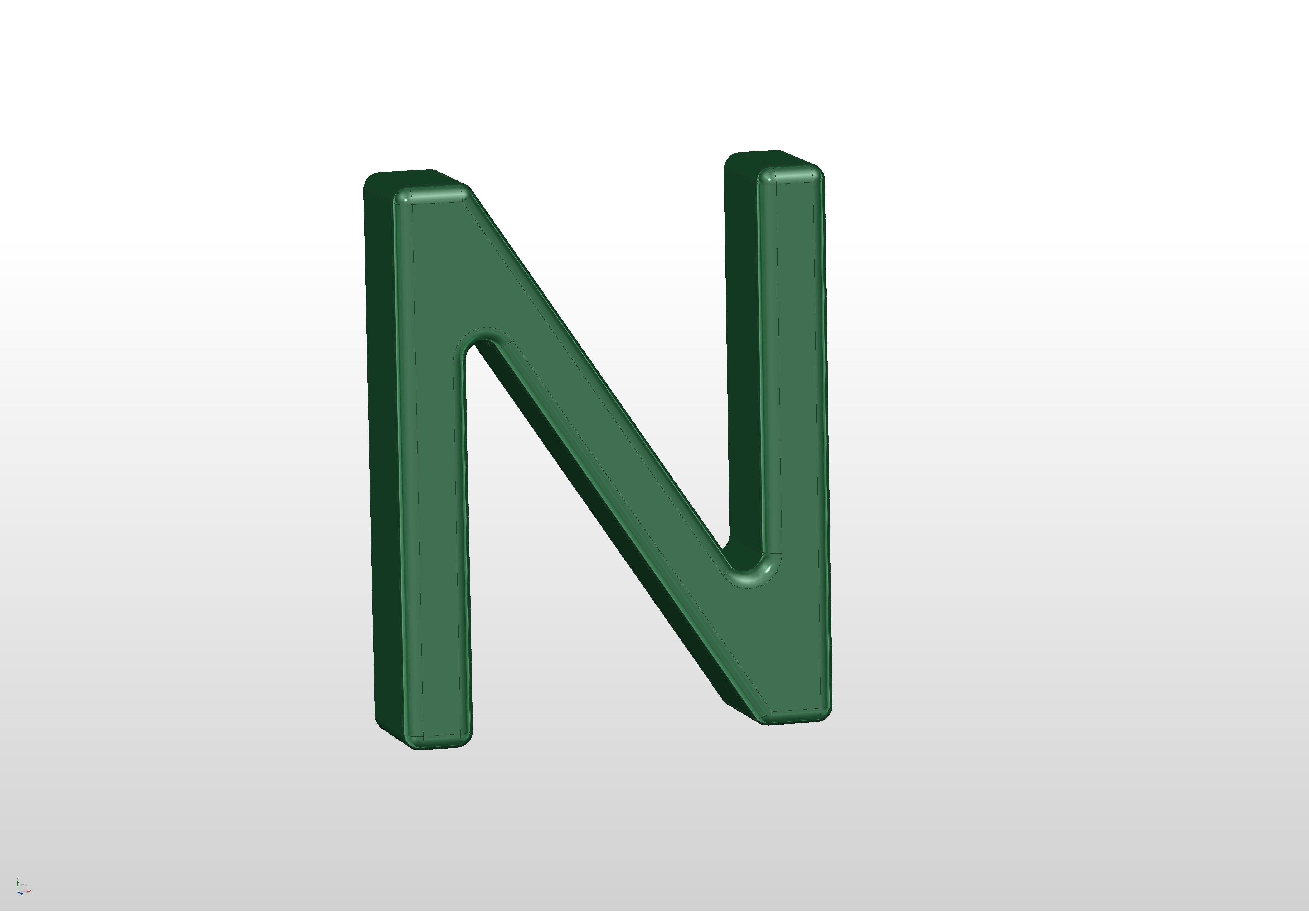 3D printable alphabet models 3D model 3D printable | CGTrader