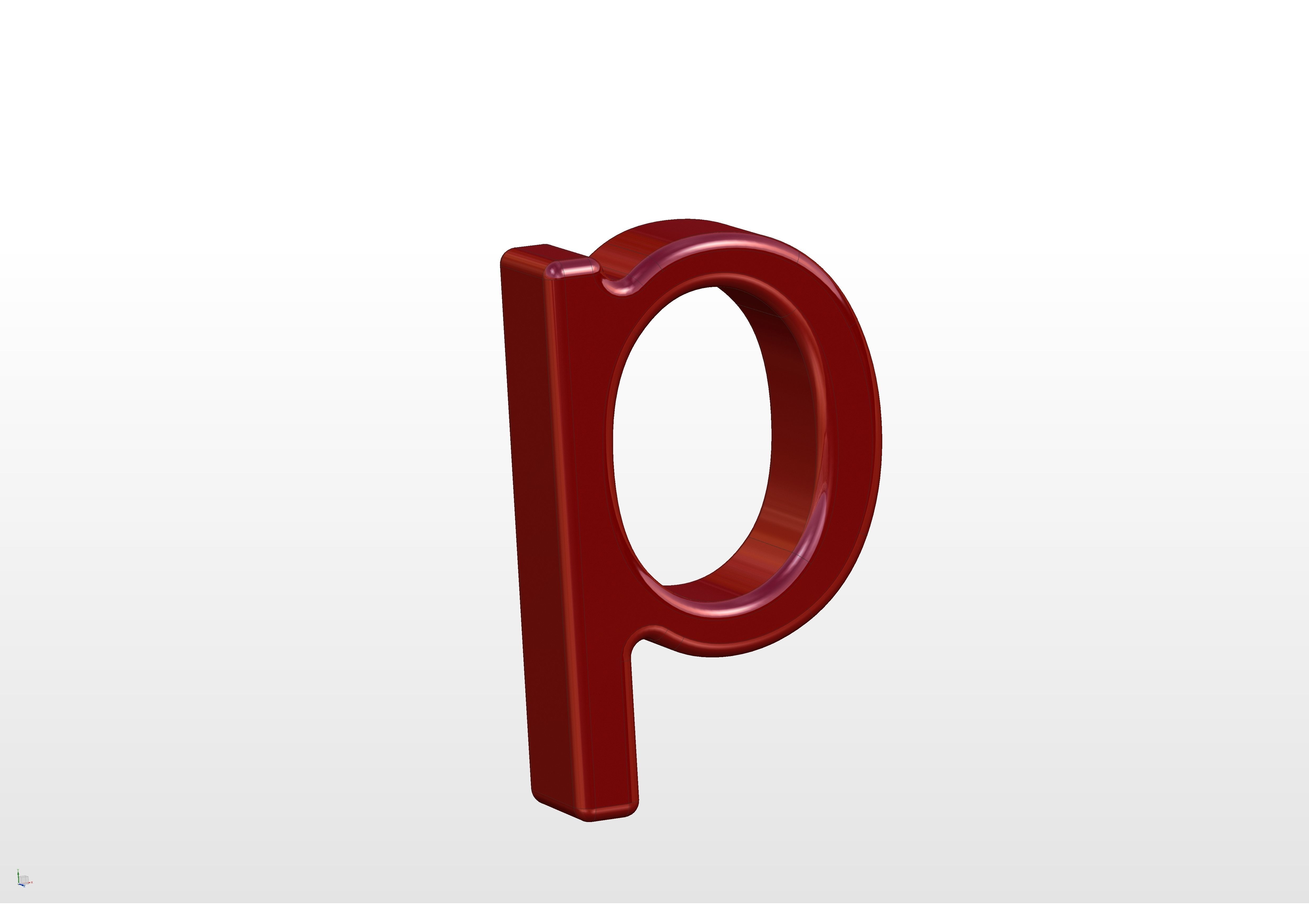 3D printable alphabet models 3D model 3D printable | CGTrader