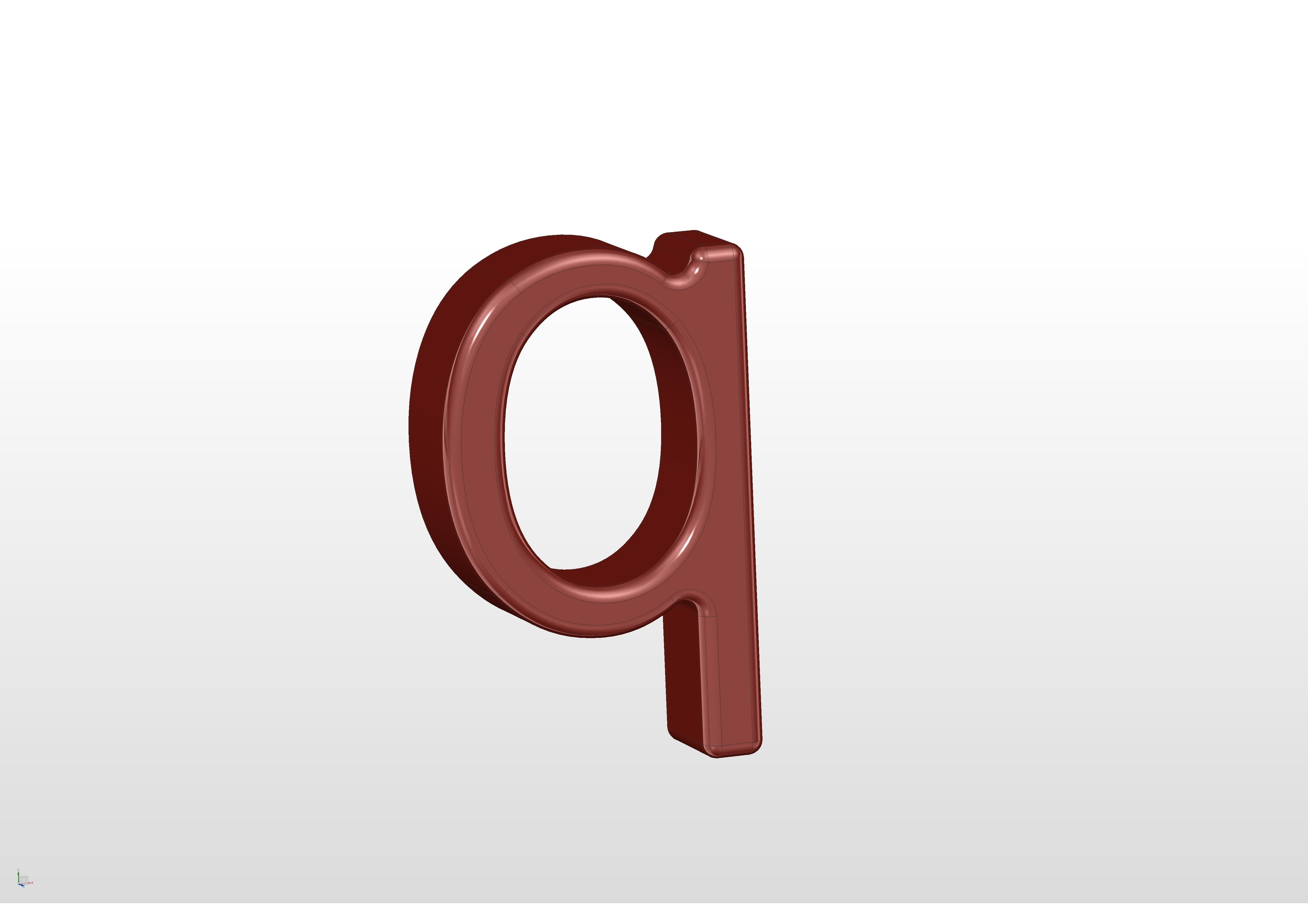 3D printable alphabet models 3D model 3D printable | CGTrader