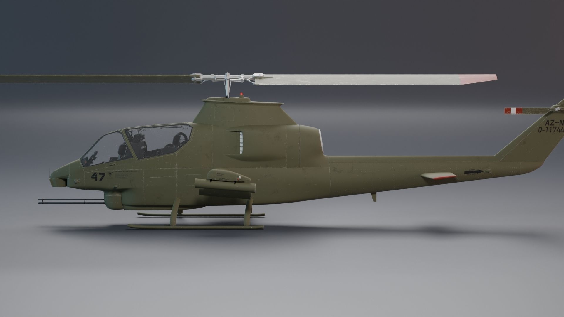 AH-1s MOD Cobra - Attack Helicopter 3D model | CGTrader