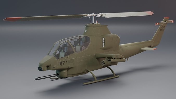 AH-1s MOD Cobra - Attack Helicopter 3D model | CGTrader