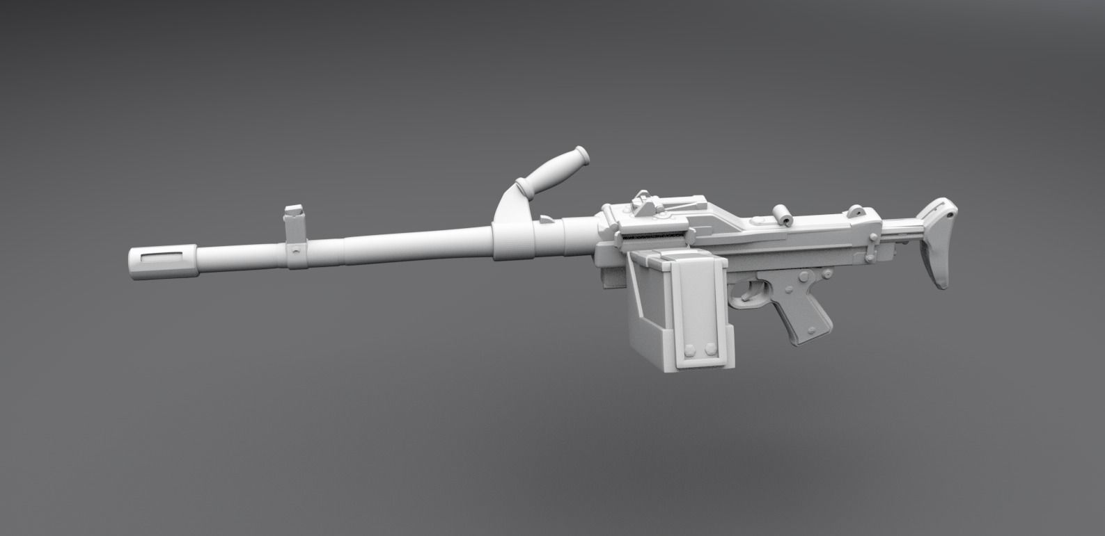 Fn AnF1 AA52 scale model 3D model 3D printable | CGTrader