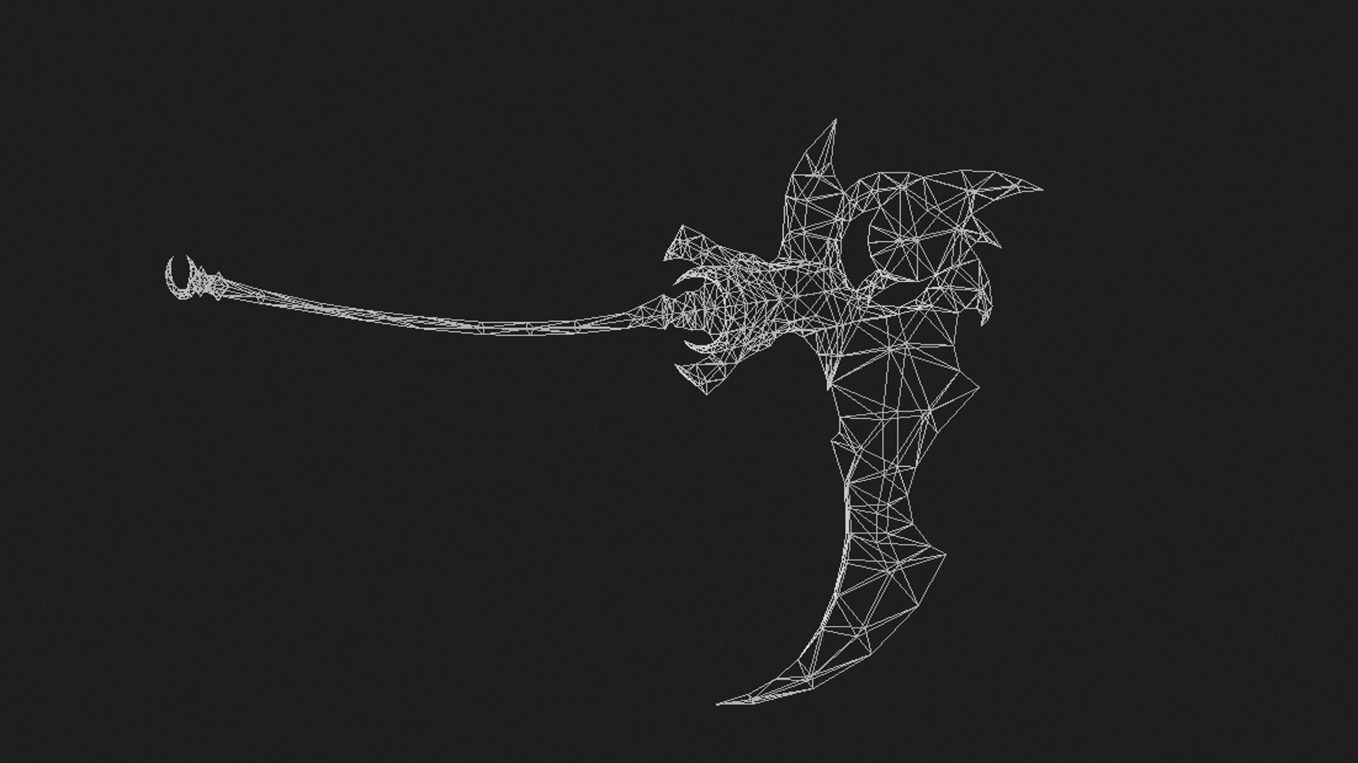 3D model Futuristic Scythe VR / AR / low-poly | CGTrader