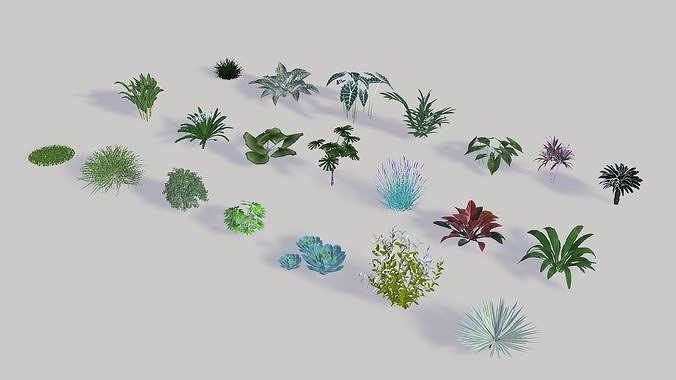 Grass Pack With HD Texture 3D model | CGTrader