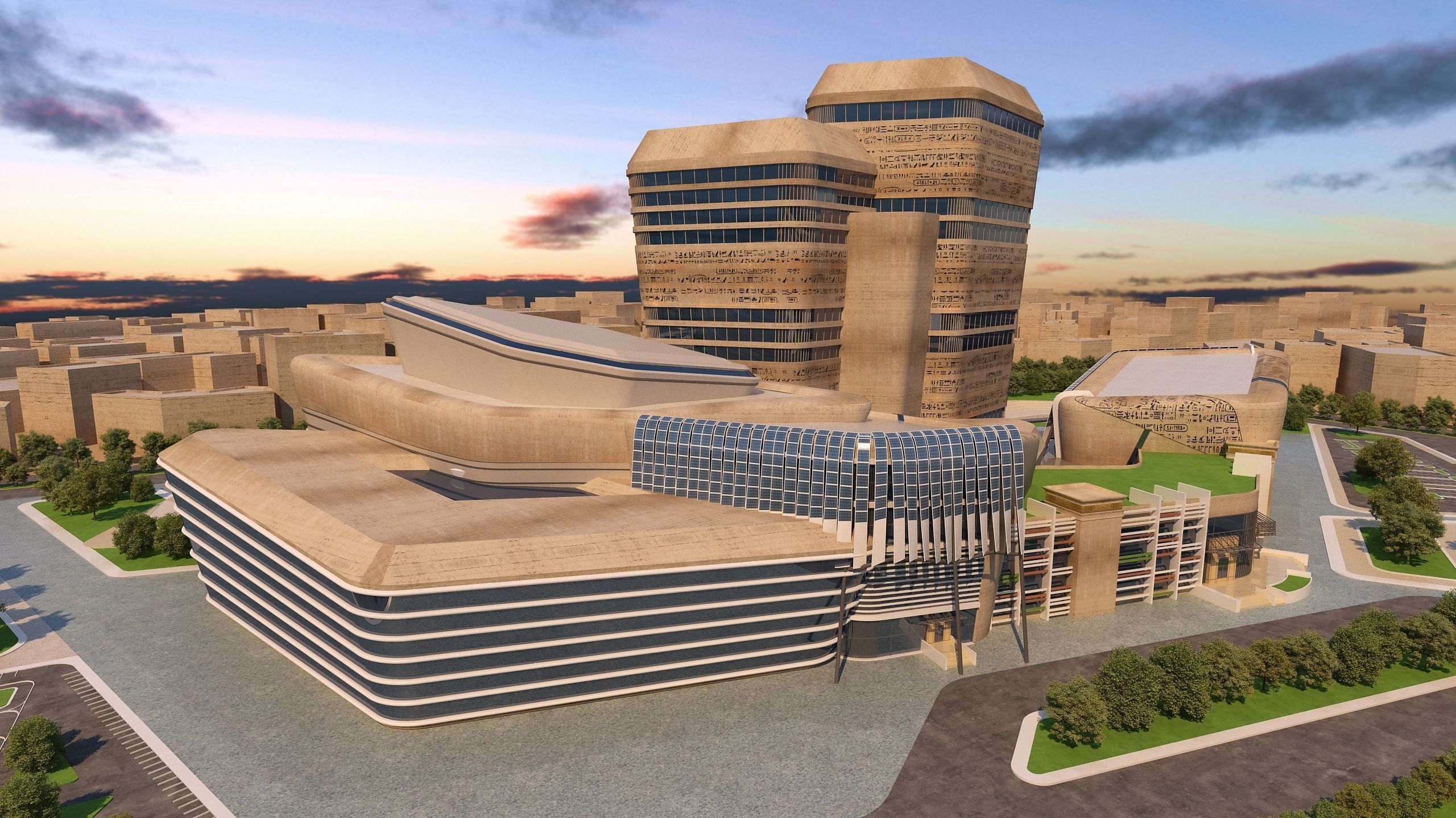 0158 - Architecture Complex Project 3D model | CGTrader