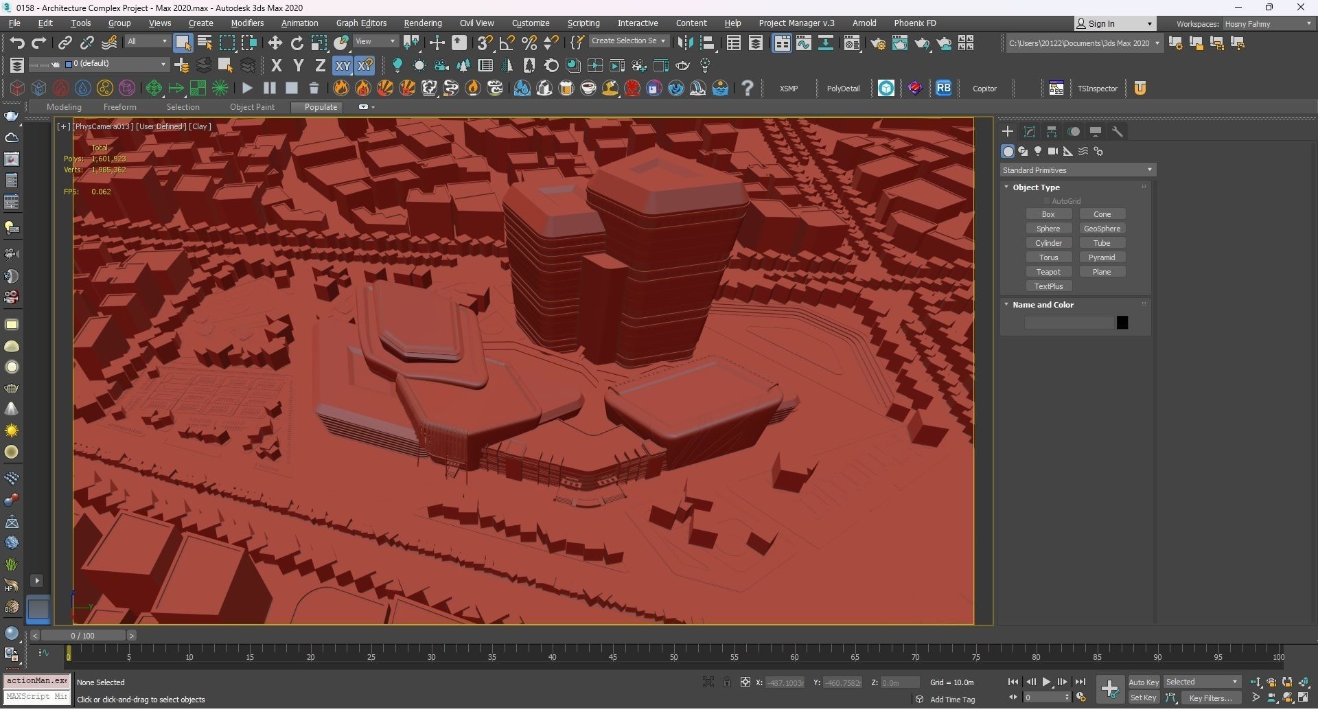 0158 - Architecture Complex Project 3D model | CGTrader