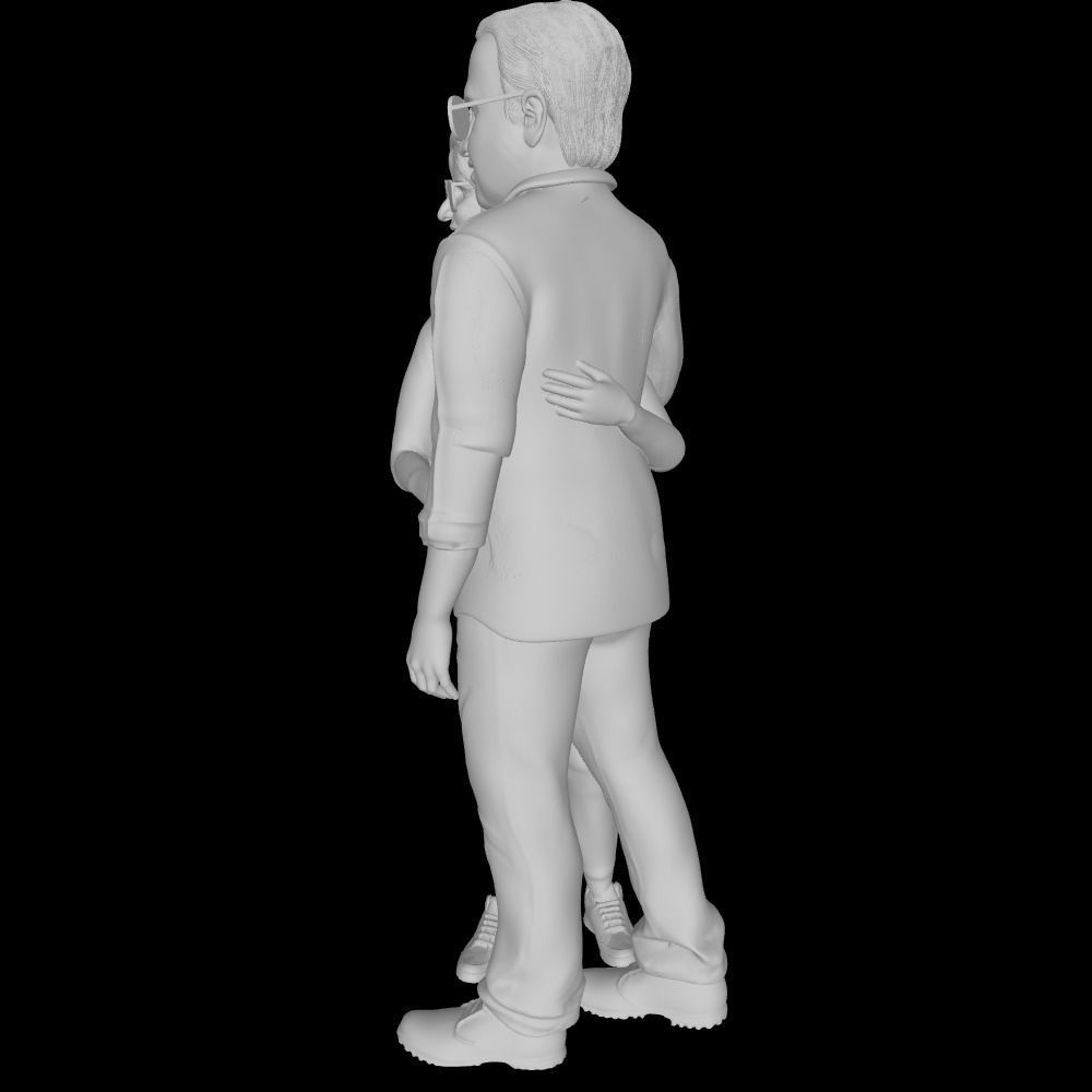 MATURE COUPLE 2 - INDIAN - PAKISTANI - PEOPLE 3D model 3D printable ...