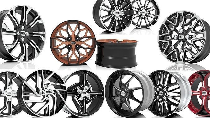 The Ultimate Package of Unique Rim Design Concepts 3D model | CGTrader