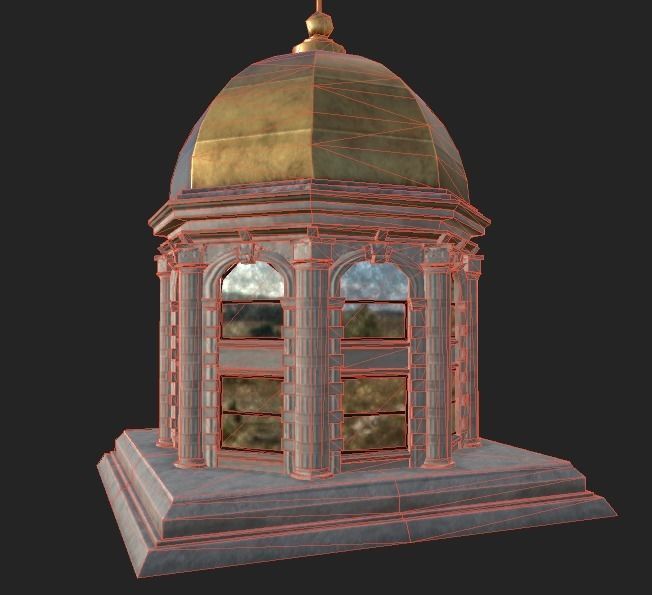 3D model Roof Dome VR / AR / low-poly | CGTrader
