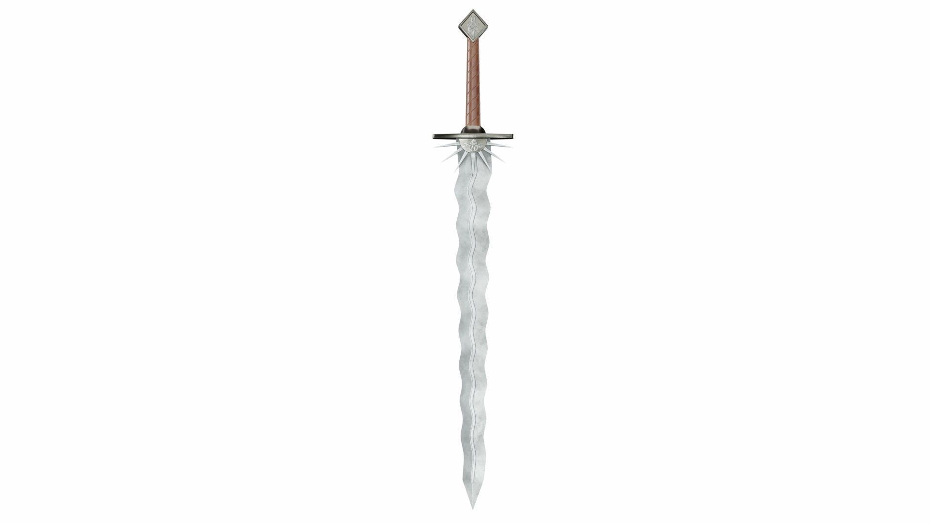 Wavy sword 3D model | CGTrader