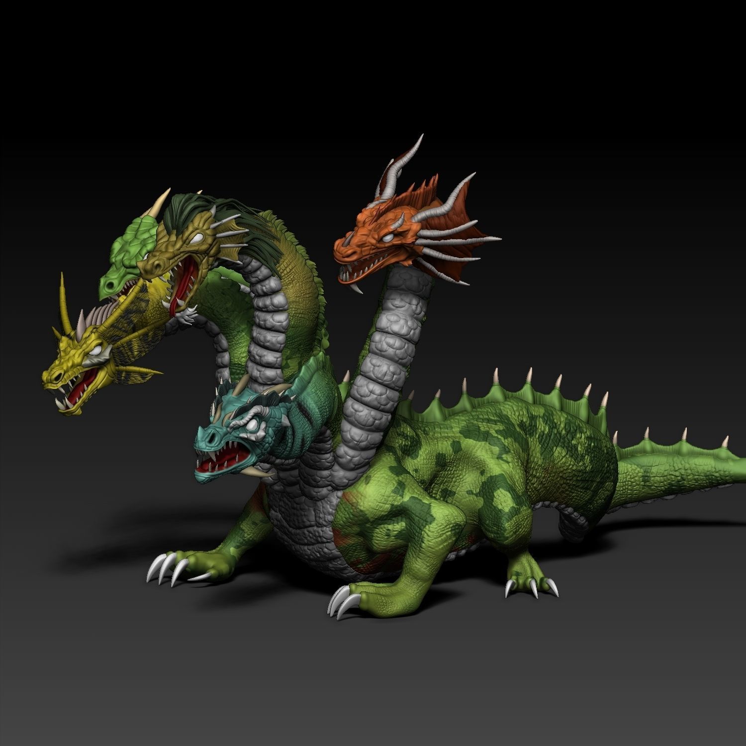 Heroes 3 Chaos Hydra model for 3D printing 3D model 3D printable | CGTrader
