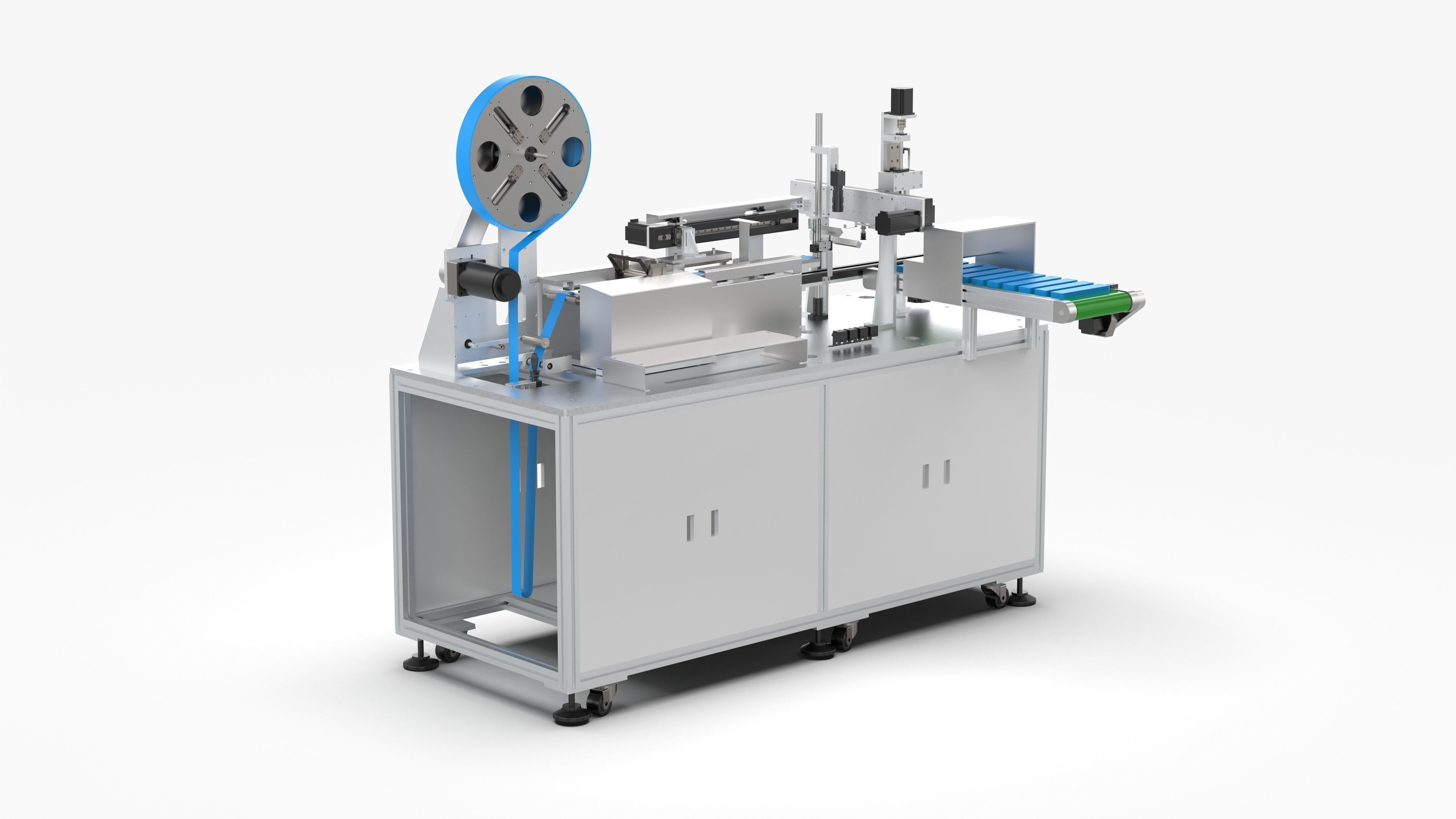 Automatic Wire Fixed Length Cutting Inspection Machine 3D model | CGTrader