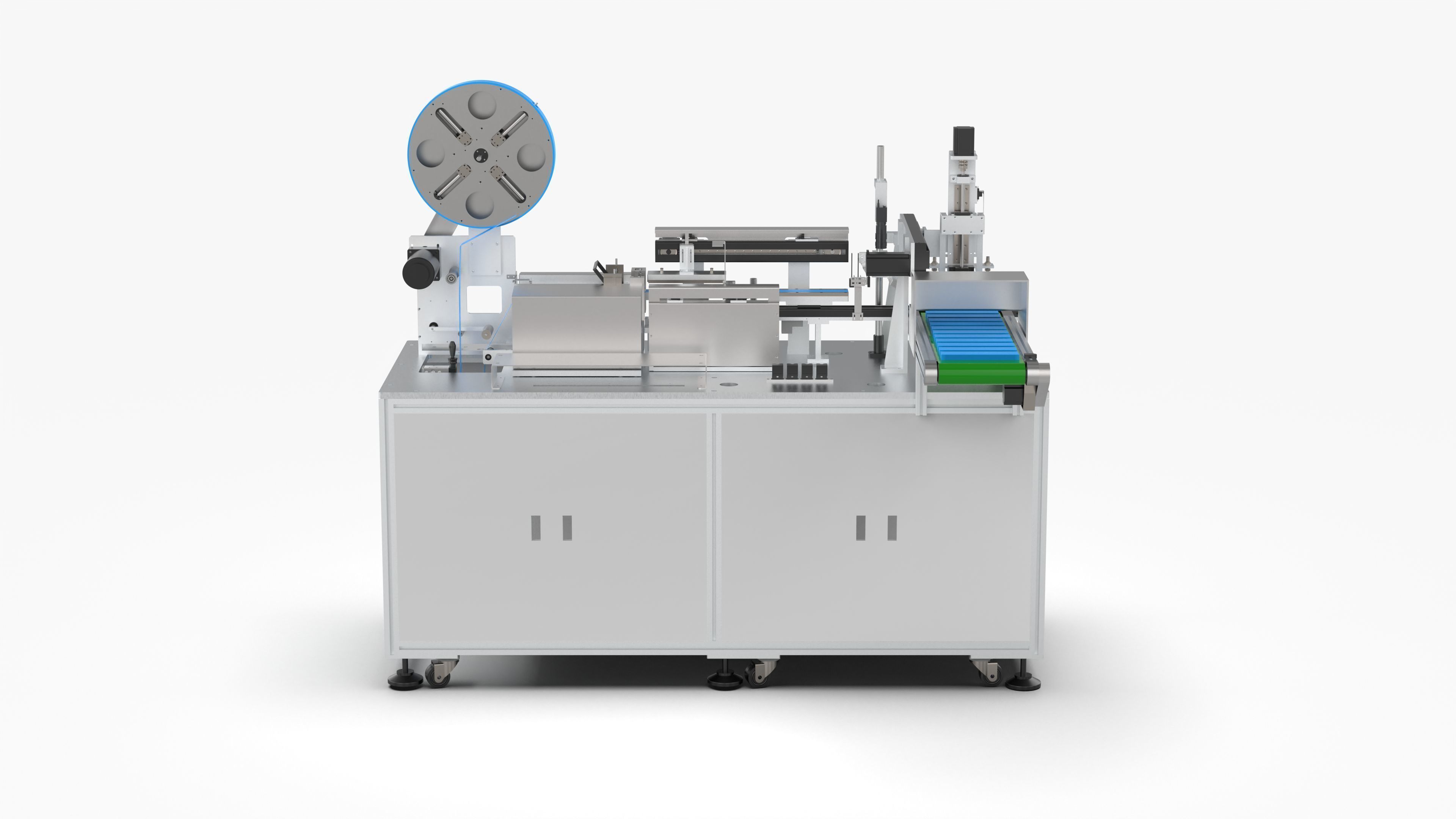 Automatic Wire Fixed Length Cutting Inspection Machine 3D model | CGTrader