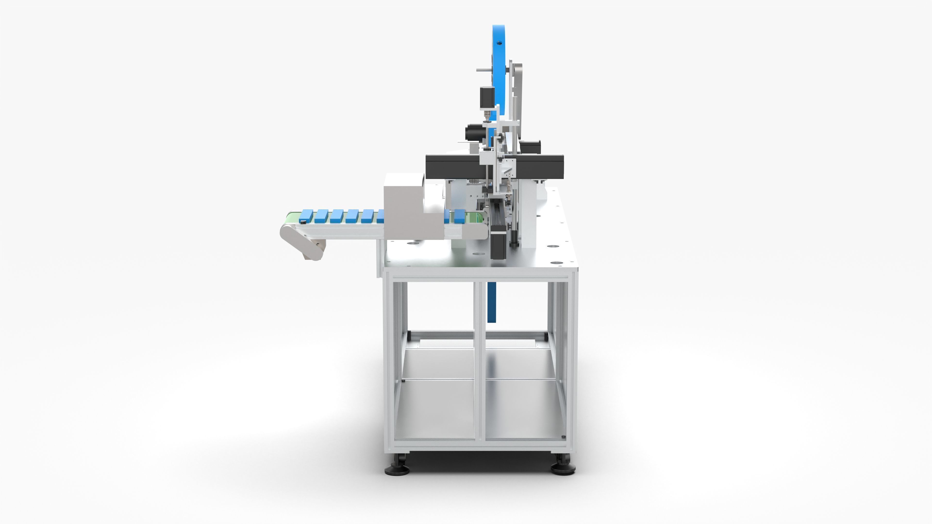 Automatic Wire Fixed Length Cutting Inspection Machine 3D model | CGTrader