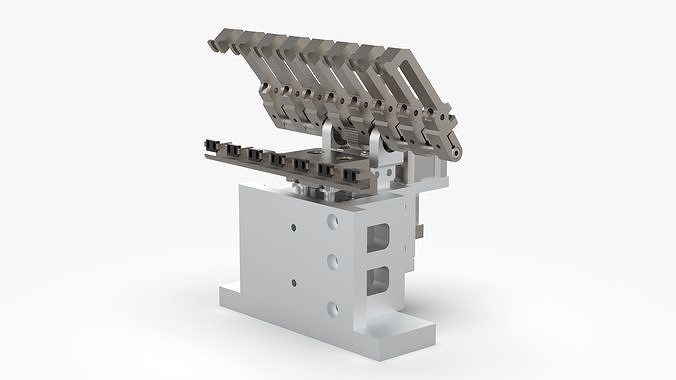 Rack and Pinion Gripper Mechanism 3D model | CGTrader