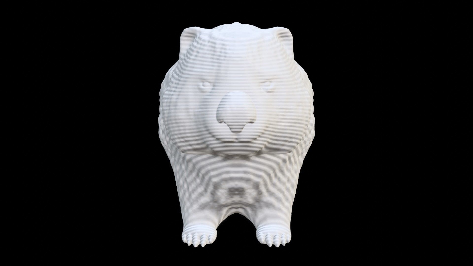 Australian Common Wombat 3D model 3D printable | CGTrader