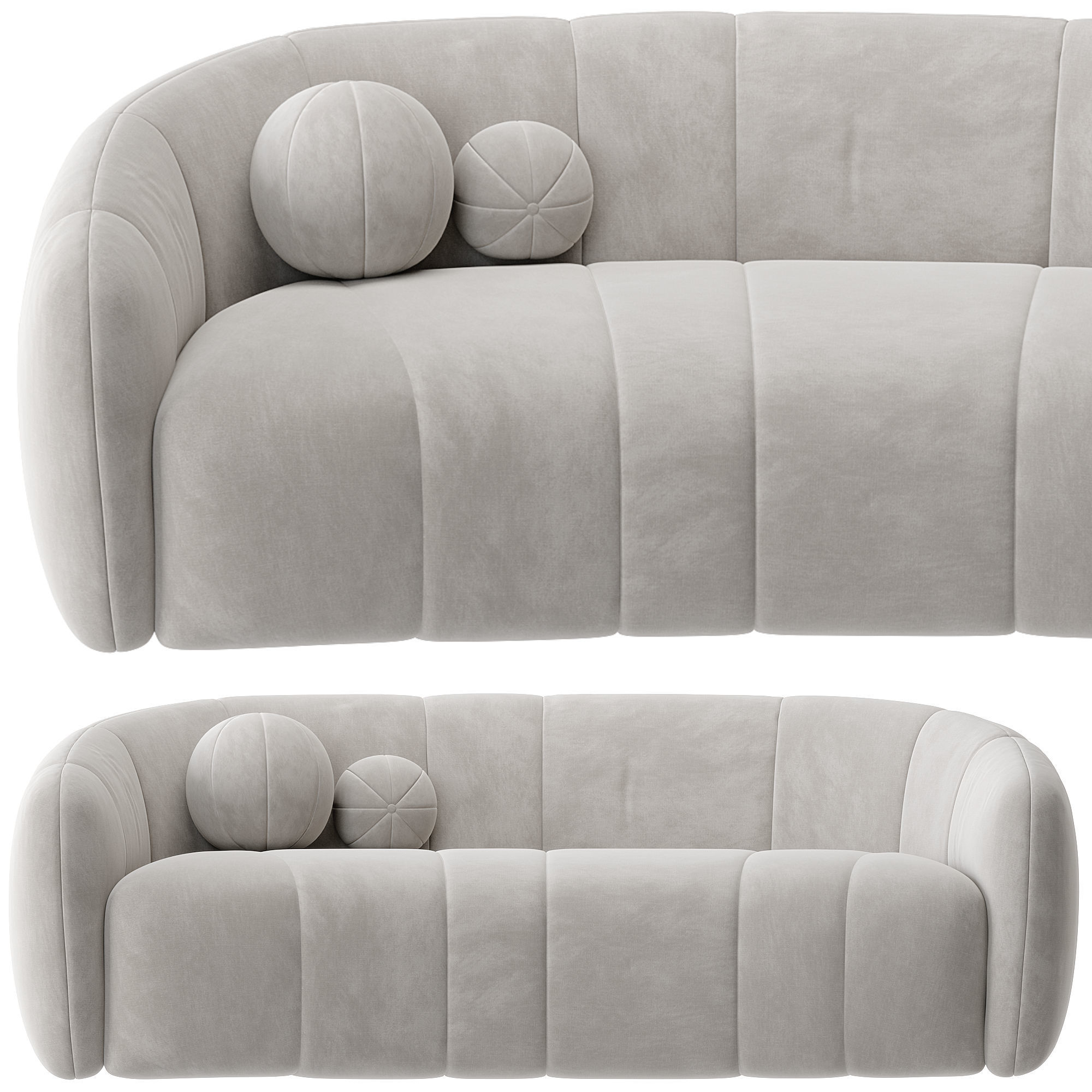 Dunnam Upholstered Sofa 3D model | CGTrader