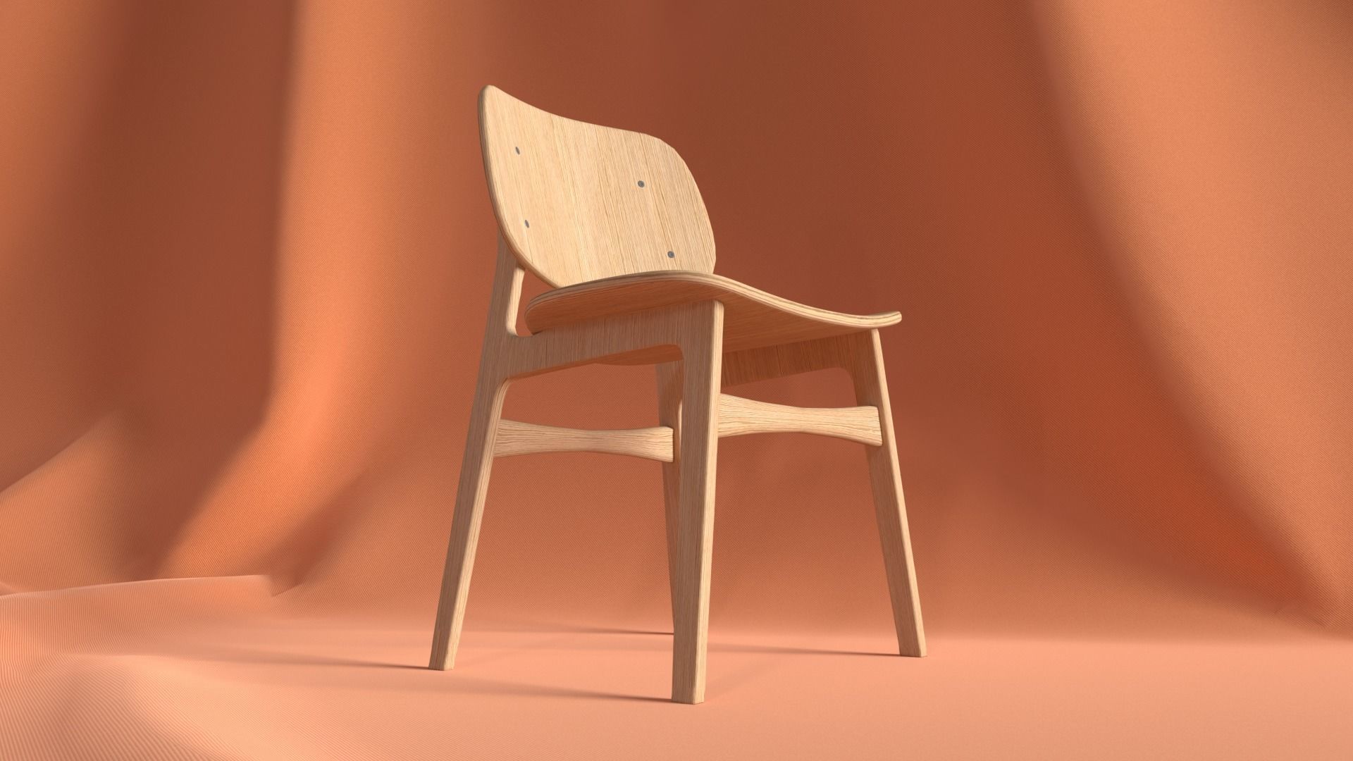 Realistic Chair 3D Model with 4K Texture and UV Unwrapping 3D model ...