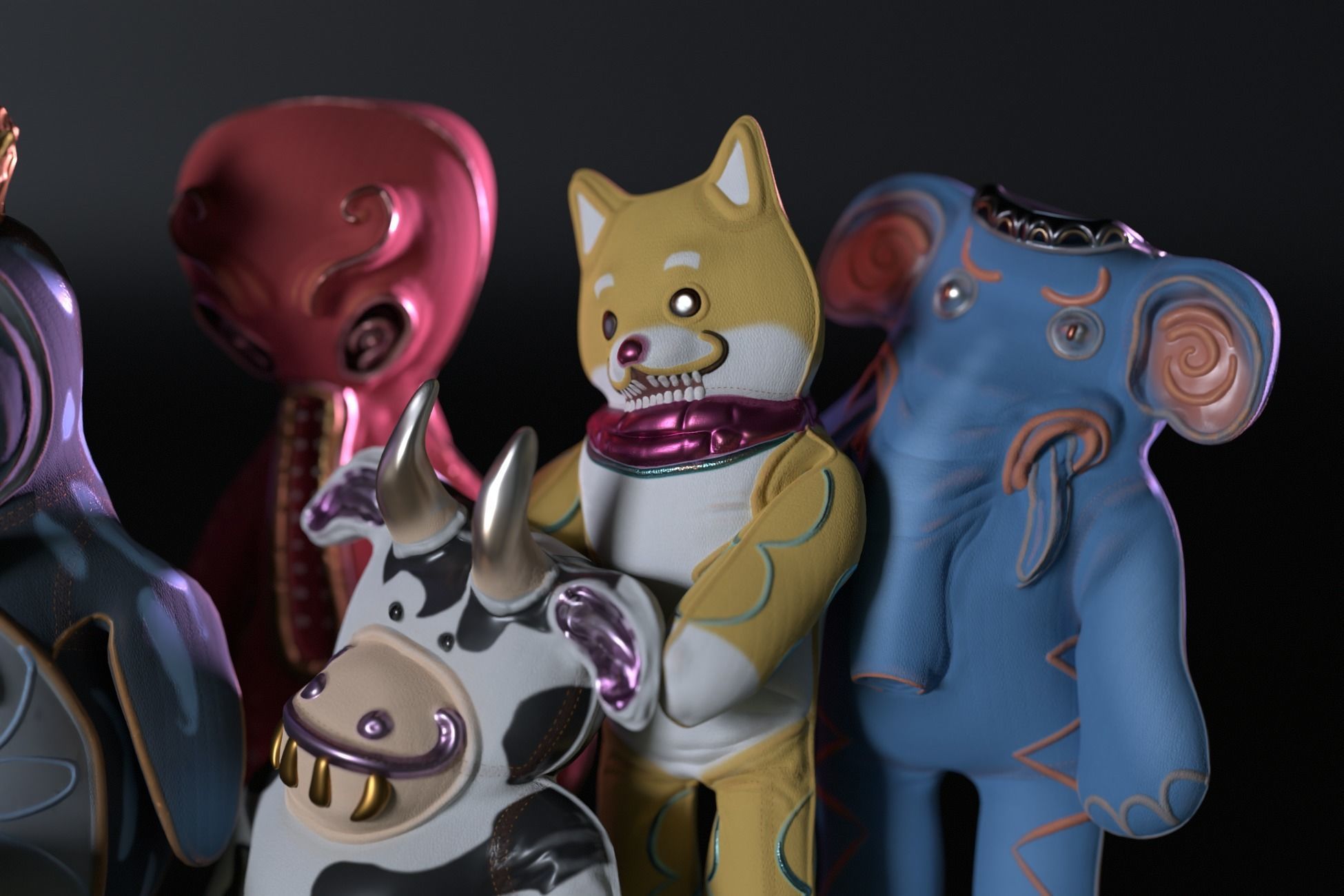 3D model Horror Plush Toys - Spooky Mascot Animals VR / AR / low-poly ...