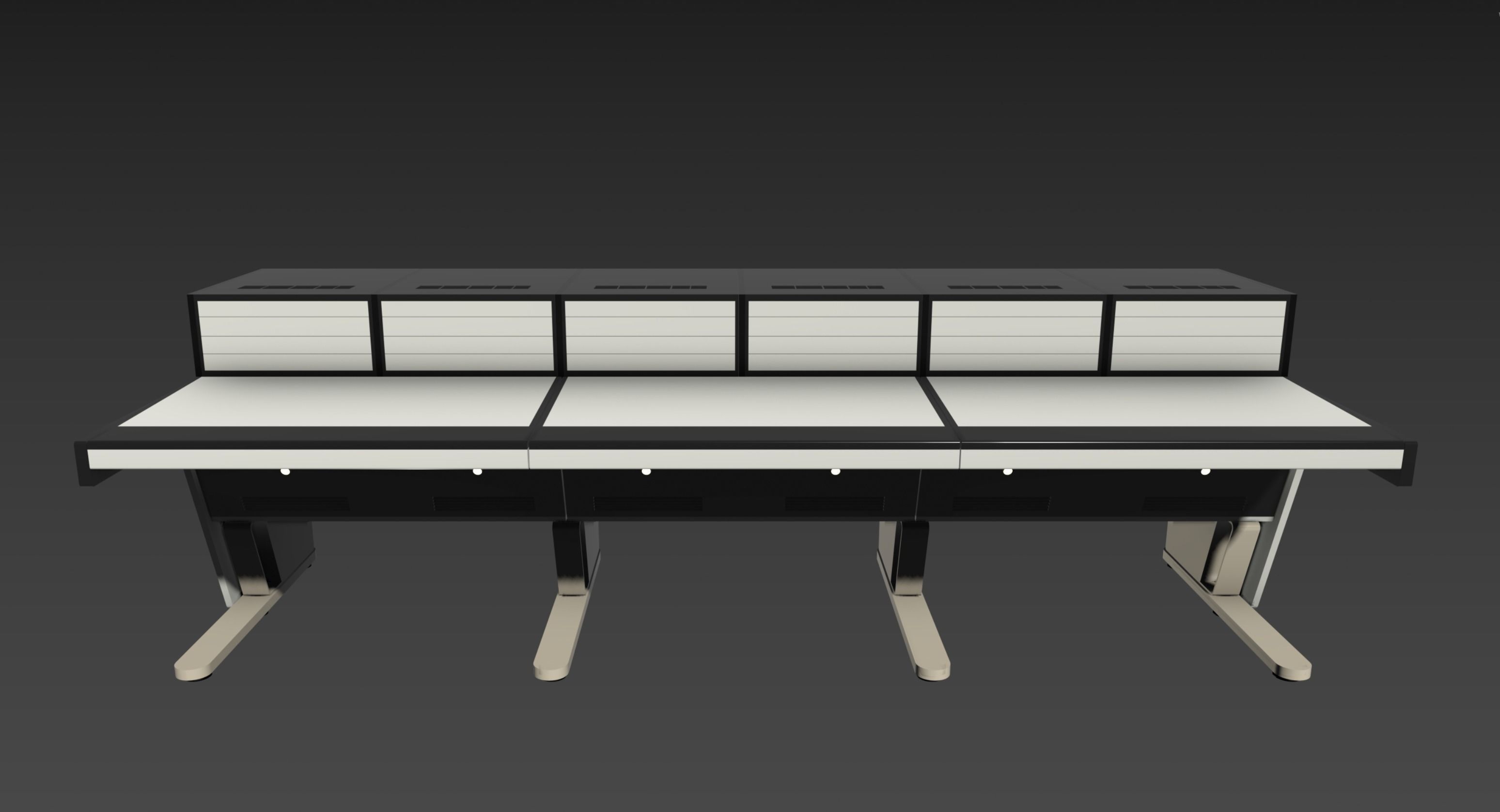 3D model Control Room Table- Real Life Scale VR / AR / low-poly | CGTrader