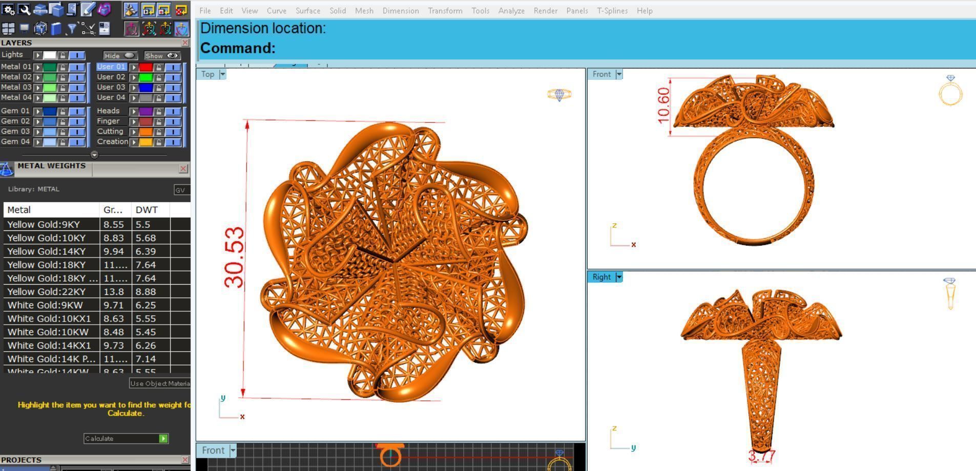 Kuwait Ring Turkish Design 3D model 3D printable | CGTrader