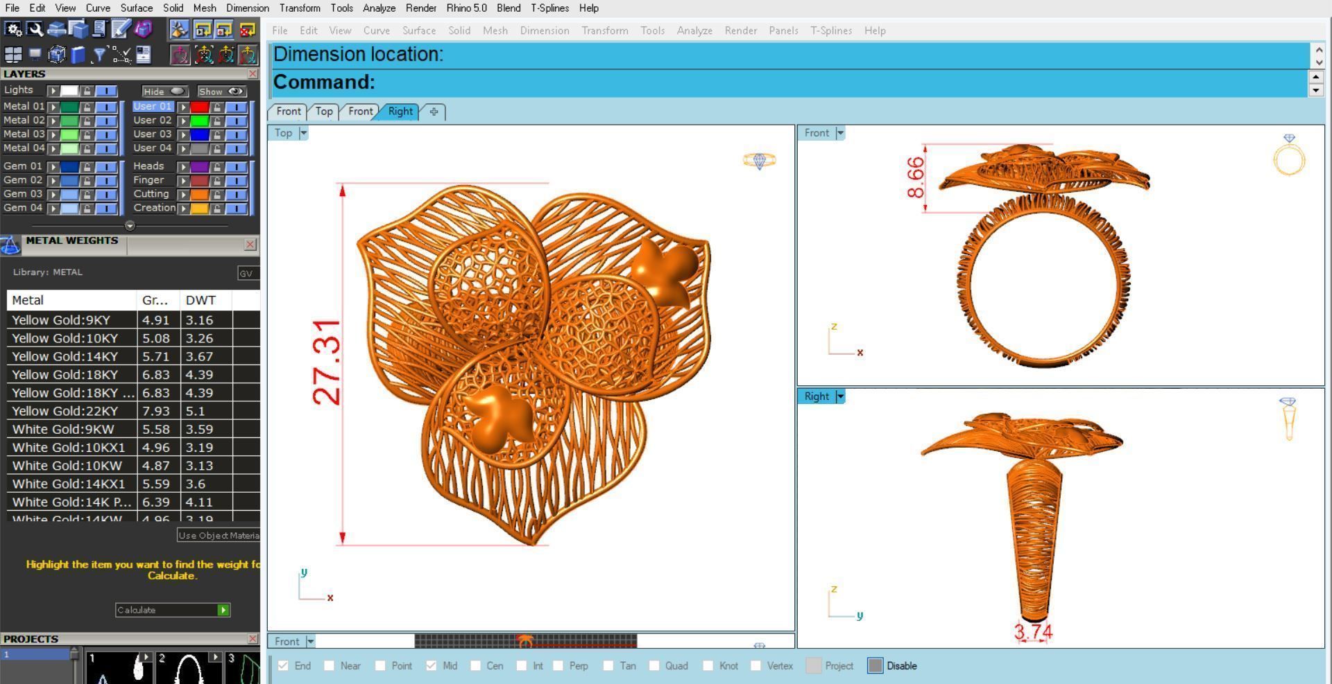 Kuwait Ring Turkish Design 3D model 3D printable | CGTrader