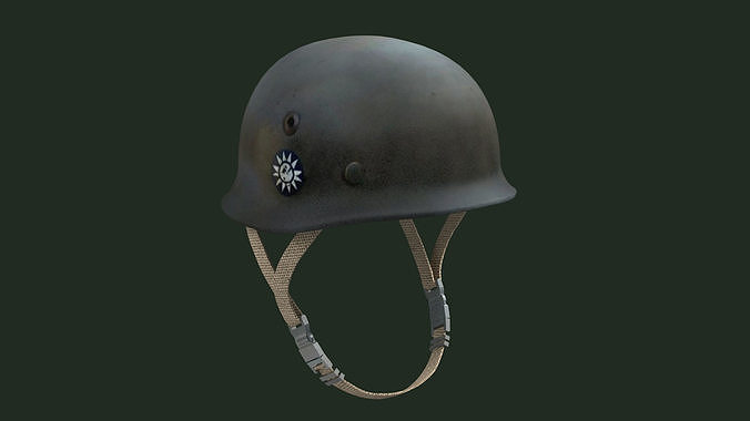 Kuomintang helmet war steel army soldier privat battle people 3D model ...