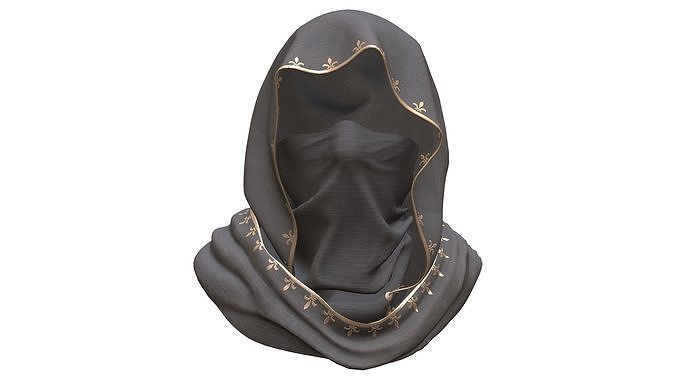 3D model Medieval Head Scarf Mask VR / AR / low-poly | CGTrader