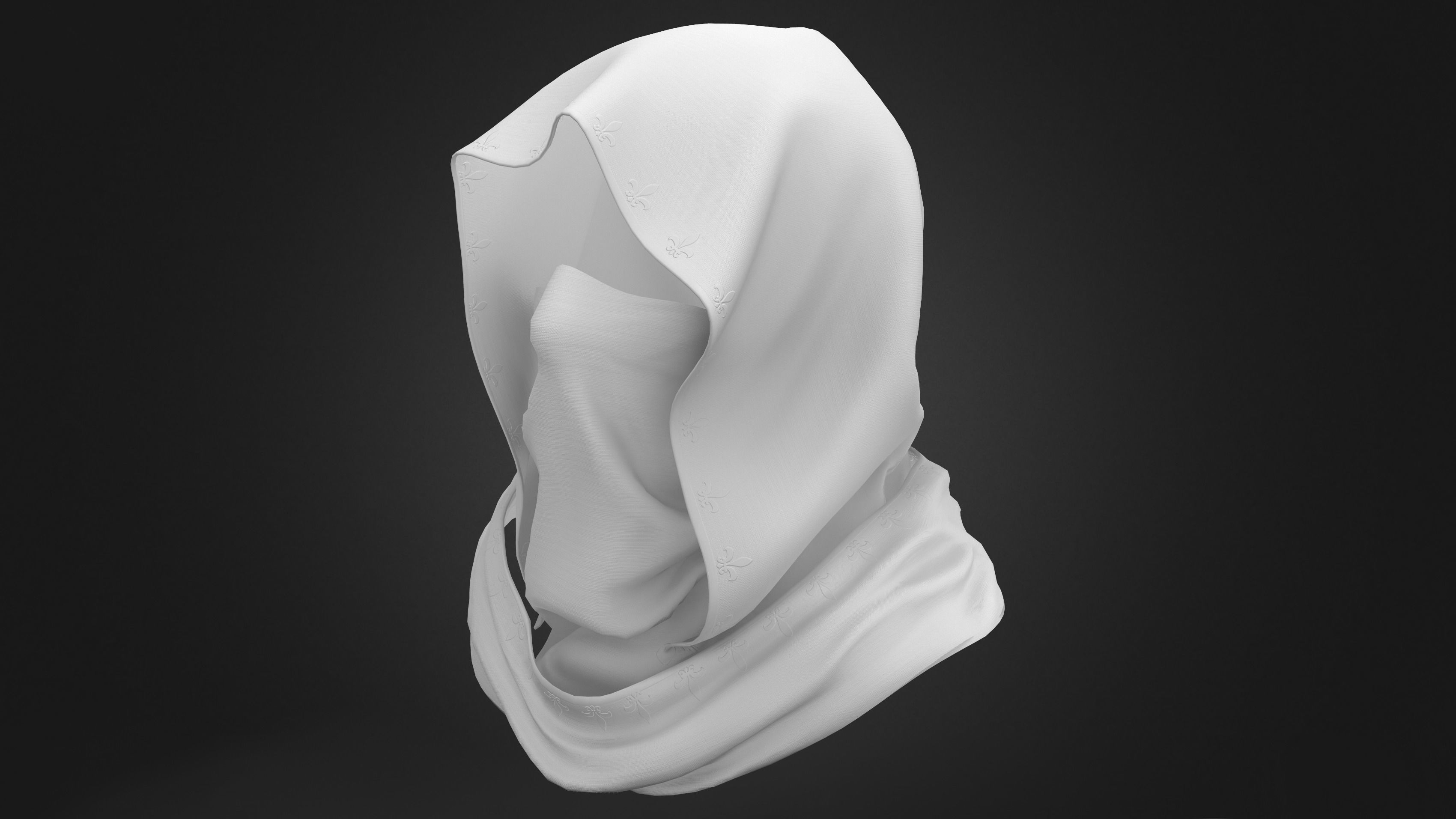 3D model Medieval Head Scarf Mask VR / AR / low-poly | CGTrader