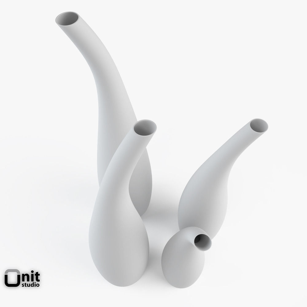 Vases set Giunco by Kose 3D model | CGTrader