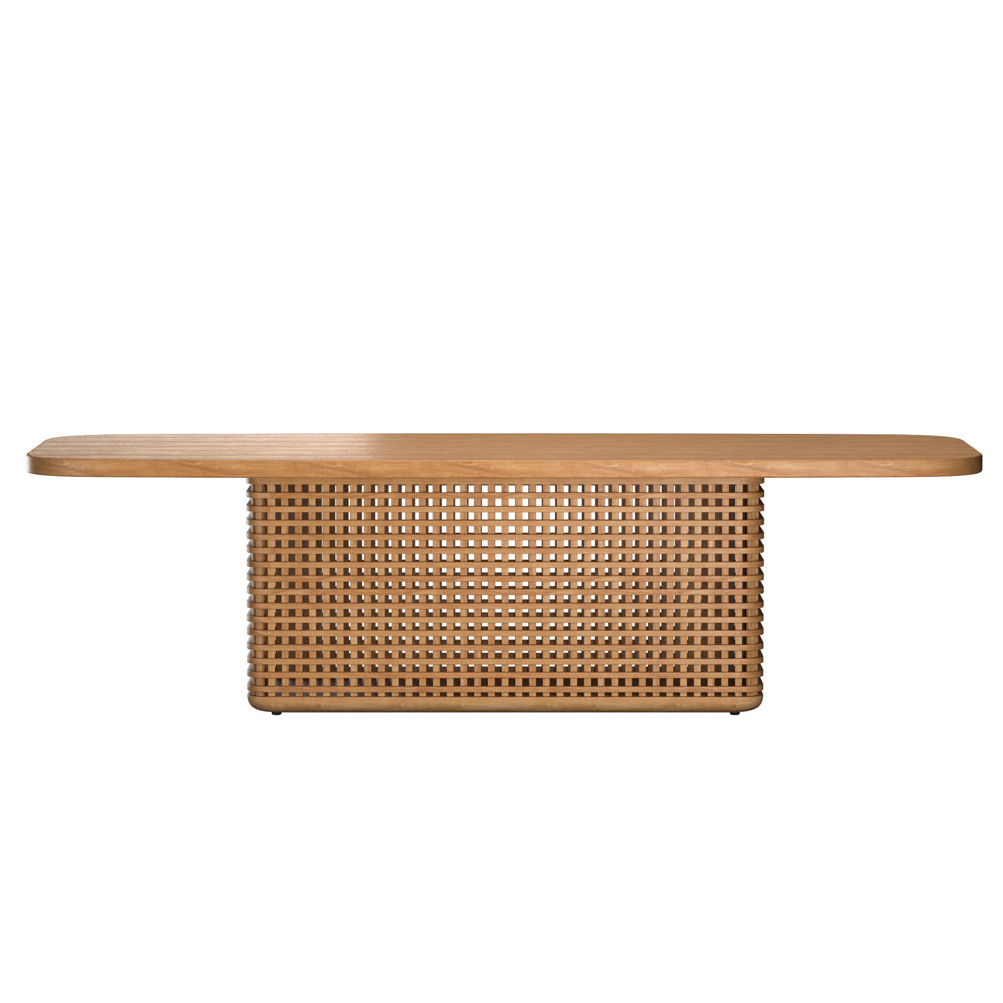 TRELICA TEAK RECTANGULAR DINING TABLE 3D model | CGTrader