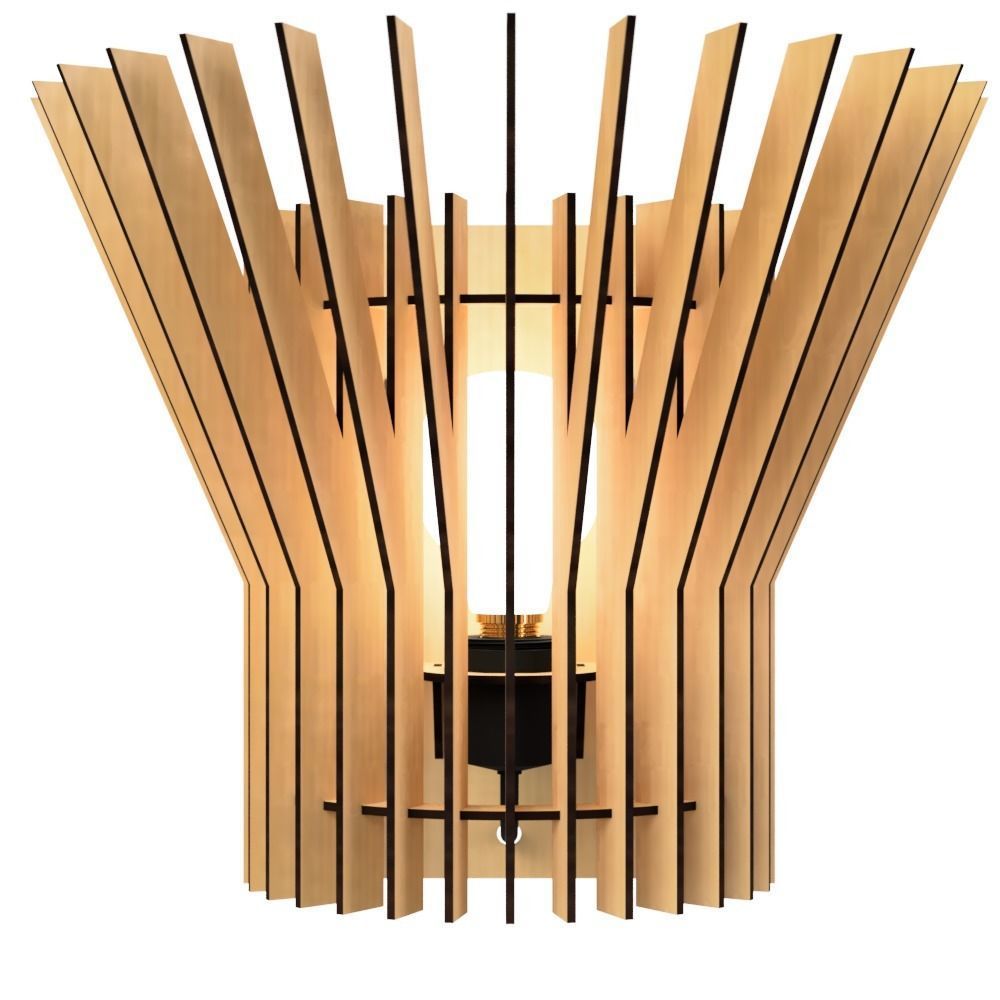 WALL LIGHT STL AND DXF FILES 5 3D model 3D printable | CGTrader