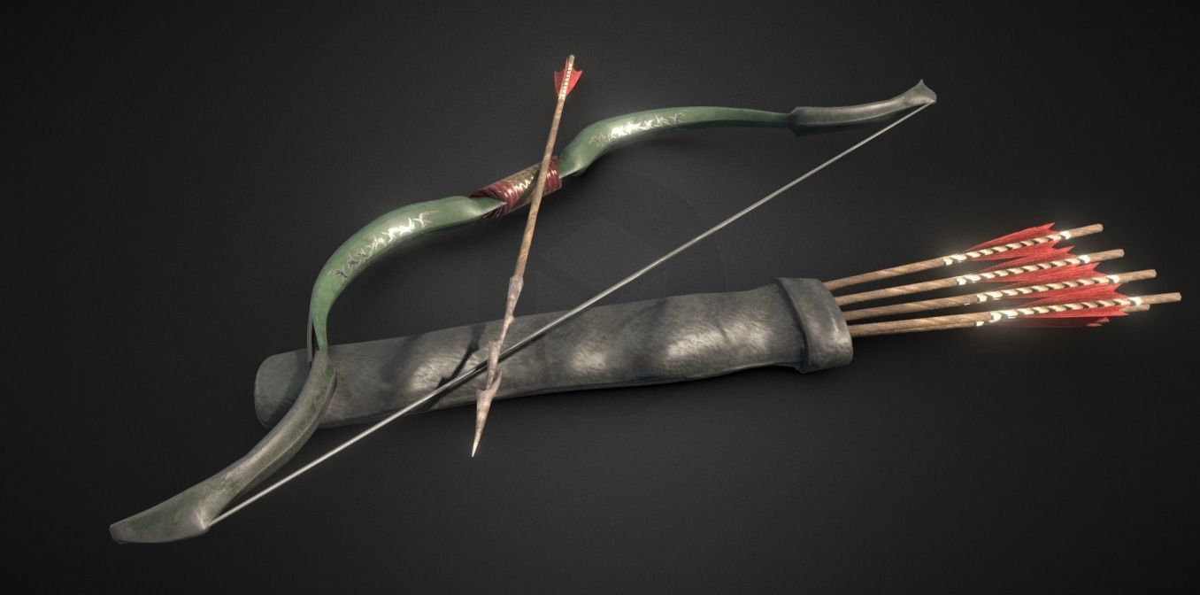 Bow and arrows free VR / AR / low-poly 3D model | CGTrader