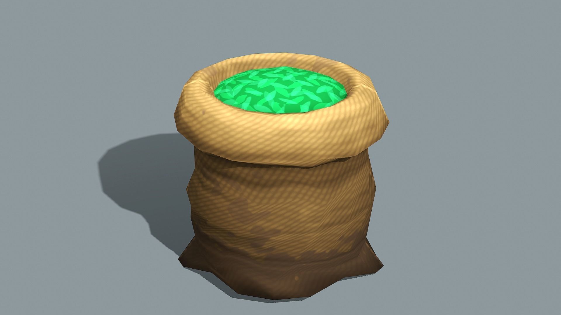 3D model Stylized Flour Bag - PBR Game Ready VR / AR / low-poly | CGTrader