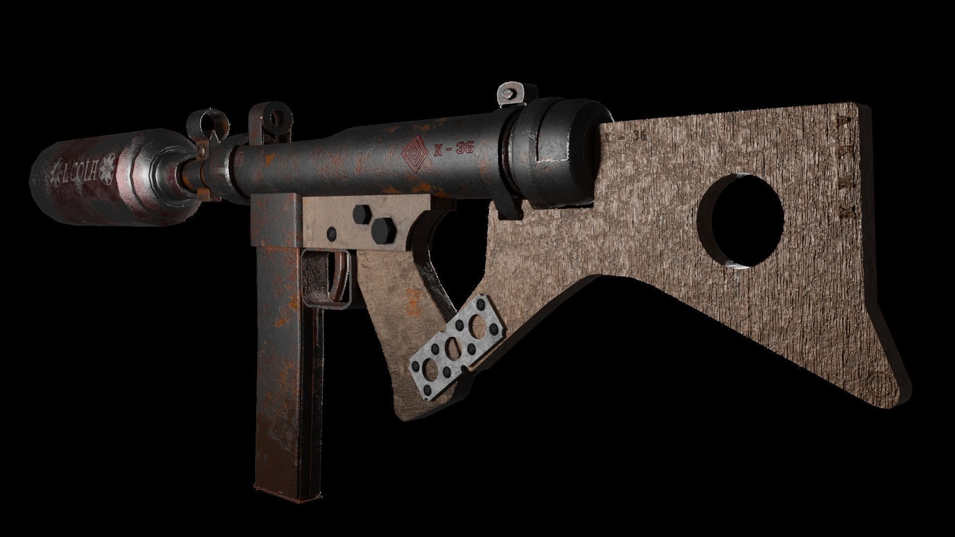 3D model Submachine Gun VR / AR / low-poly | CGTrader