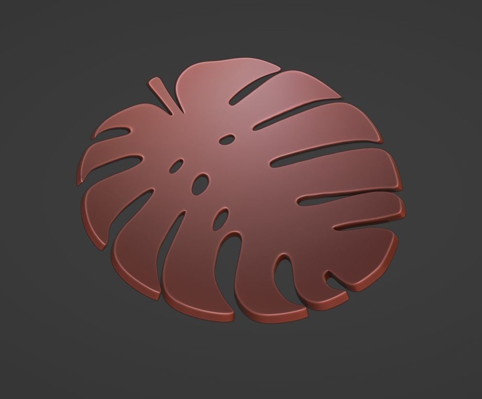 Monstera Plant Shape Bowl 3D model 3D printable | CGTrader